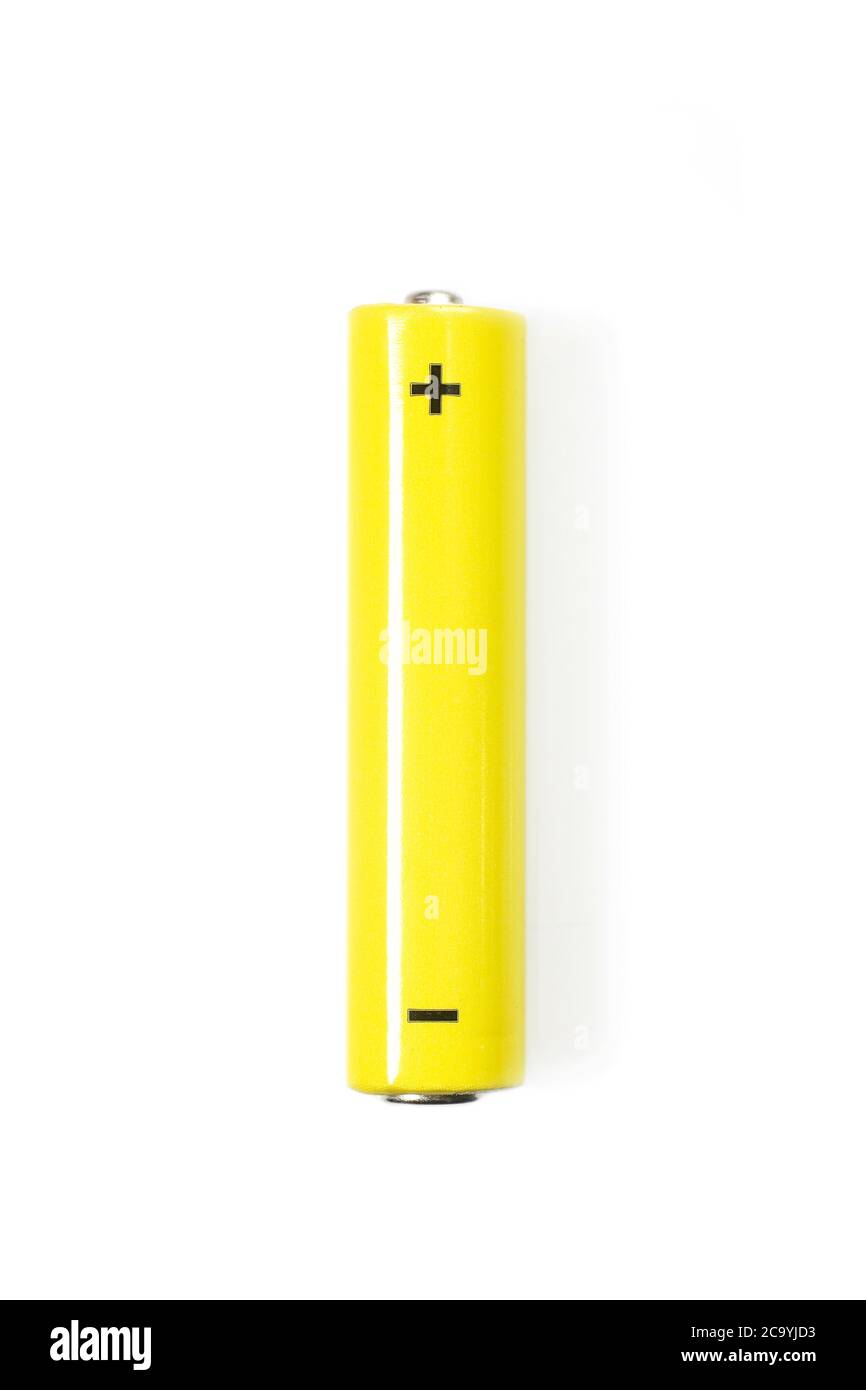Battery isolated on white Stock Photo - Alamy