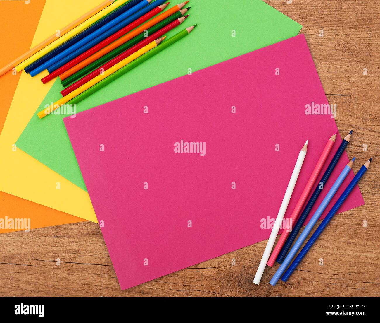 Office work colored paper hi-res stock photography and images - Alamy