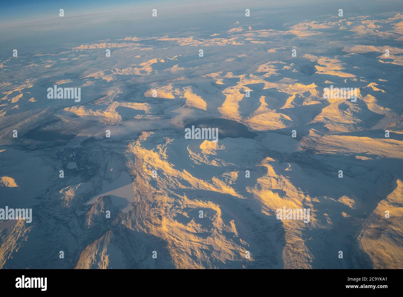 Aerial view over the Scandinavian Mountains. Norway Stock Photo - Alamy