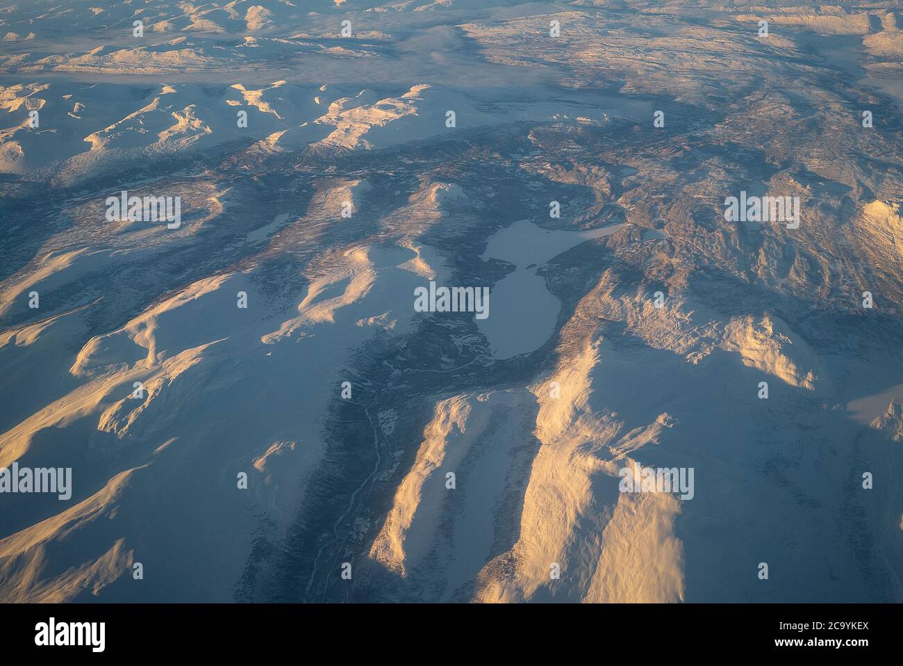 Aerial view over the Scandinavian Mountains. Norway Stock Photo - Alamy