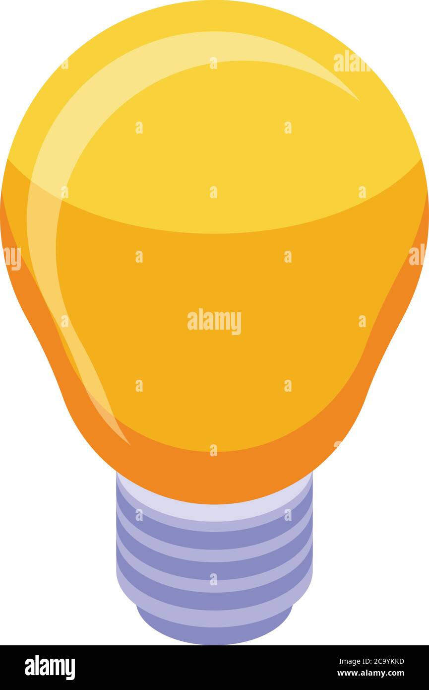 Inclusive education light bulb icon, isometric style Stock Vector Image ...