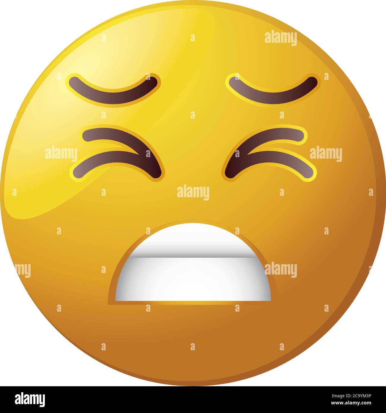 sad emoticon on white background vector illustration design Stock ...