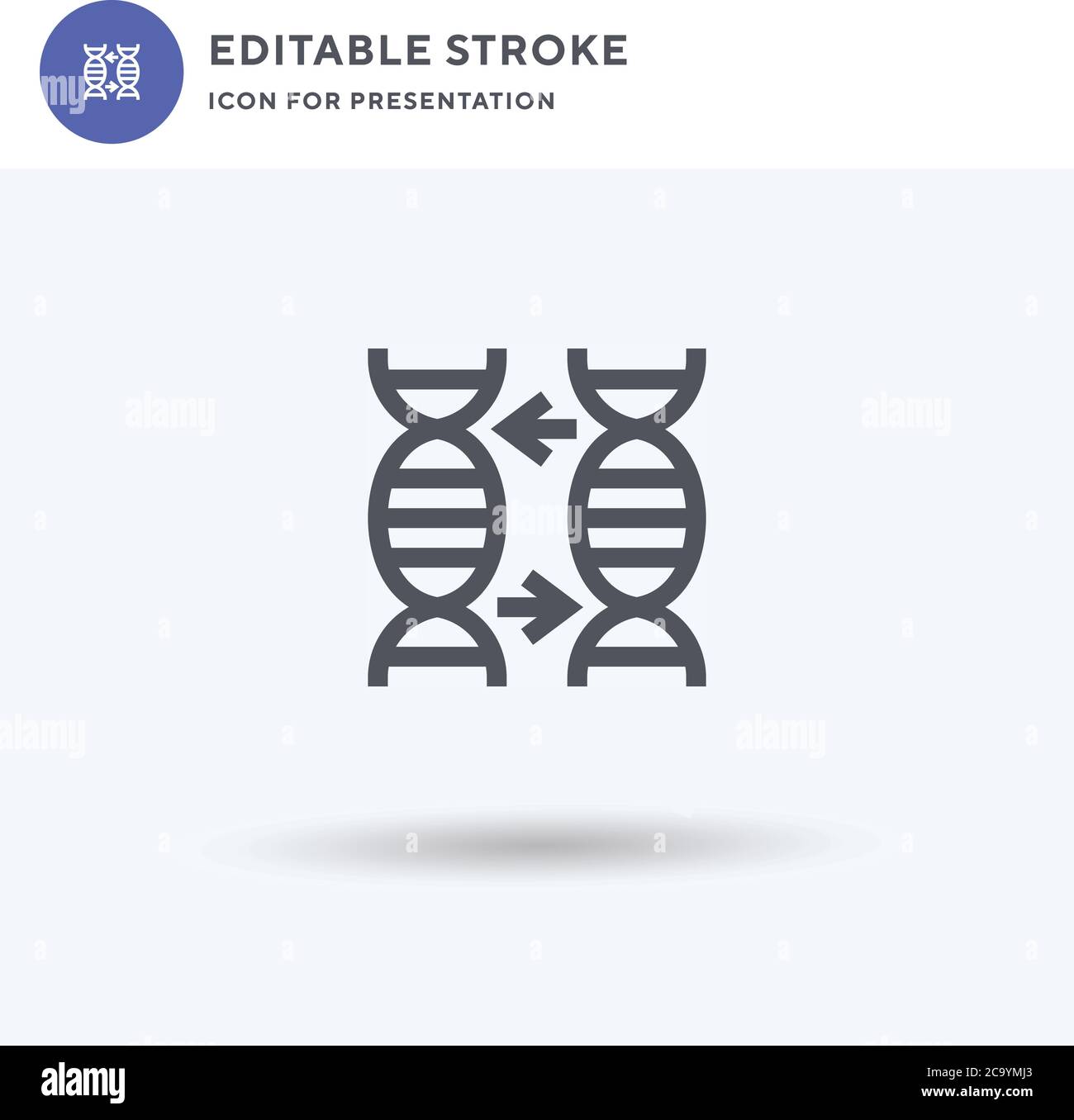 Genome icon vector, filled flat sign, solid pictogram isolated on white ...