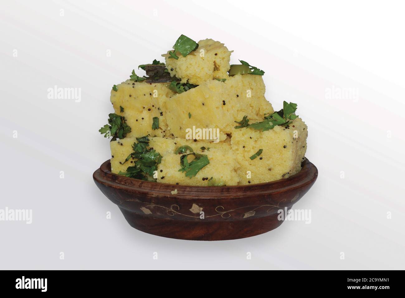 popular Indian / Gujarati dish Traditional Street Food Sev Khaman ...
