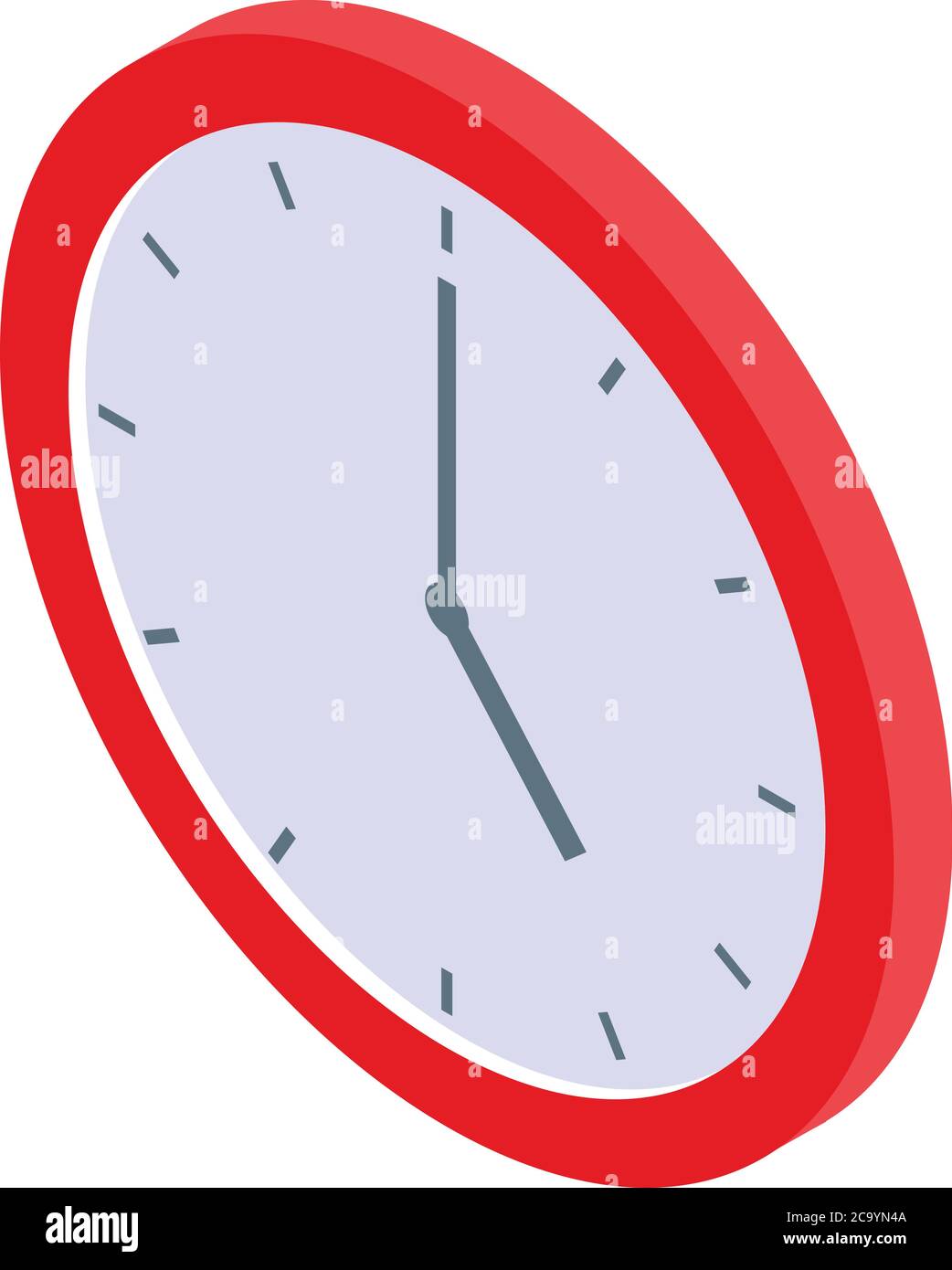 Inclusive education wall clock icon, isometric style Stock Vector Image ...