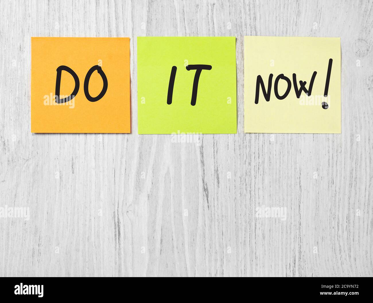 Do it now message Stock Photo - Alamy