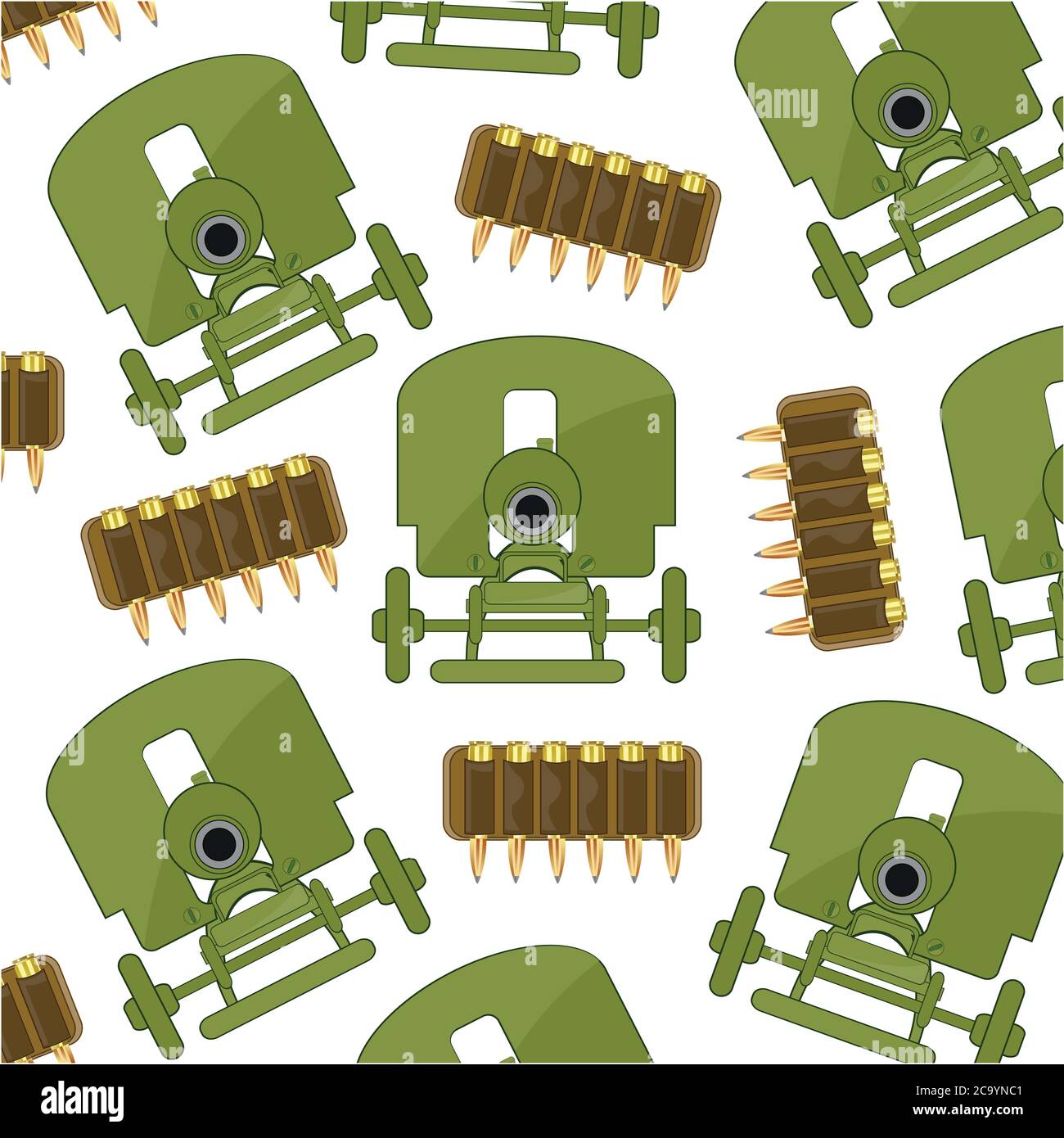 Weapon machine gun soviet sample and patrons pattern Stock Vector Image ...