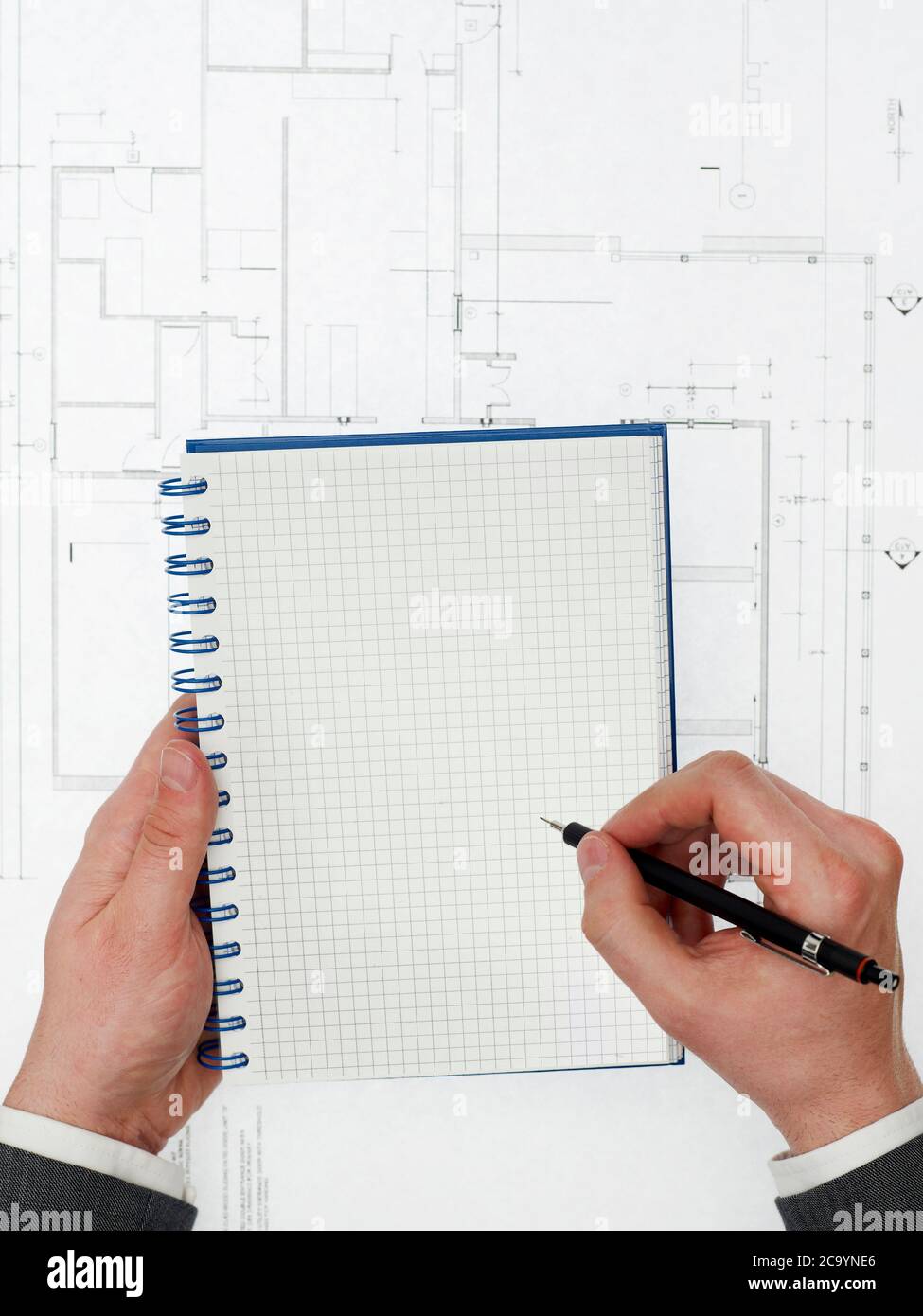 Engineer taking notes Stock Photo - Alamy