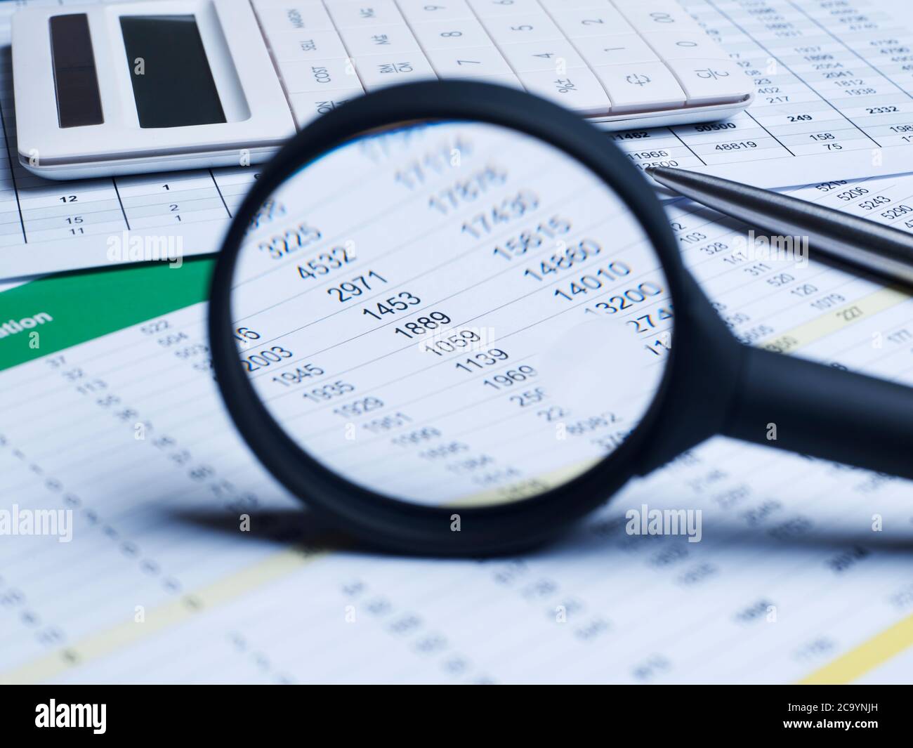 Tax Papers With Magnifying Glass High Resolution Stock Photography and ...