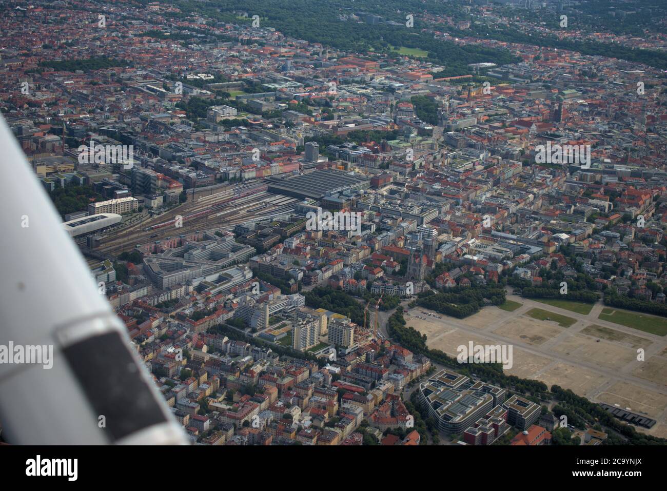 Trainstation in Munich seen from above Stock Photo - Alamy
