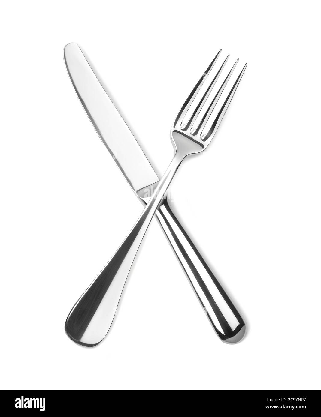 Fork and knife isolated Stock Photo - Alamy