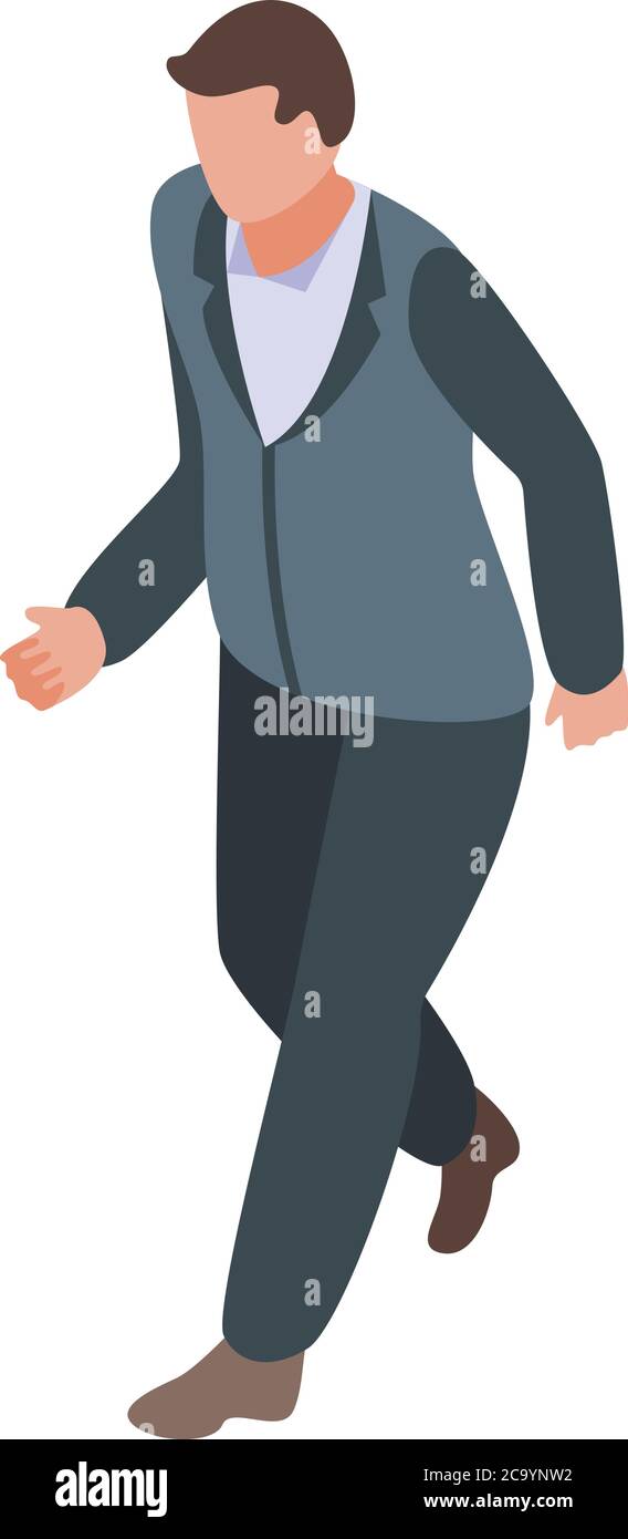 Businessman breakthrough icon, isometric style Stock Vector Image & Art ...