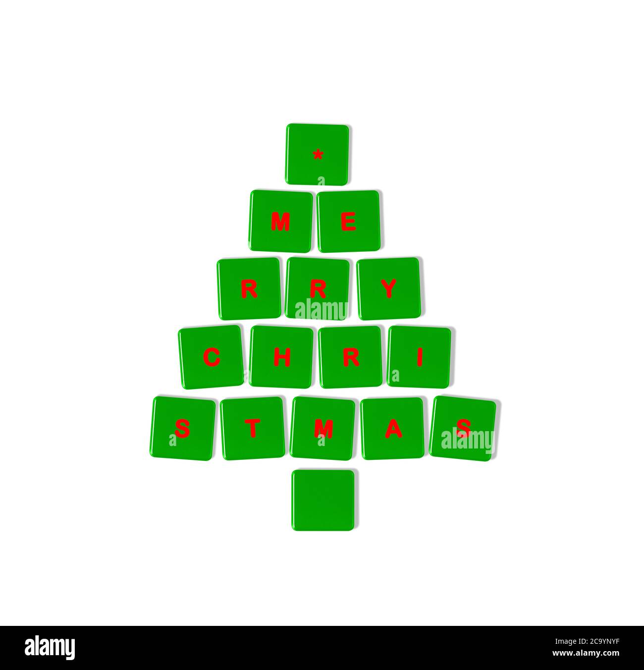 Christmas tree made of computer keys Stock Photo - Alamy