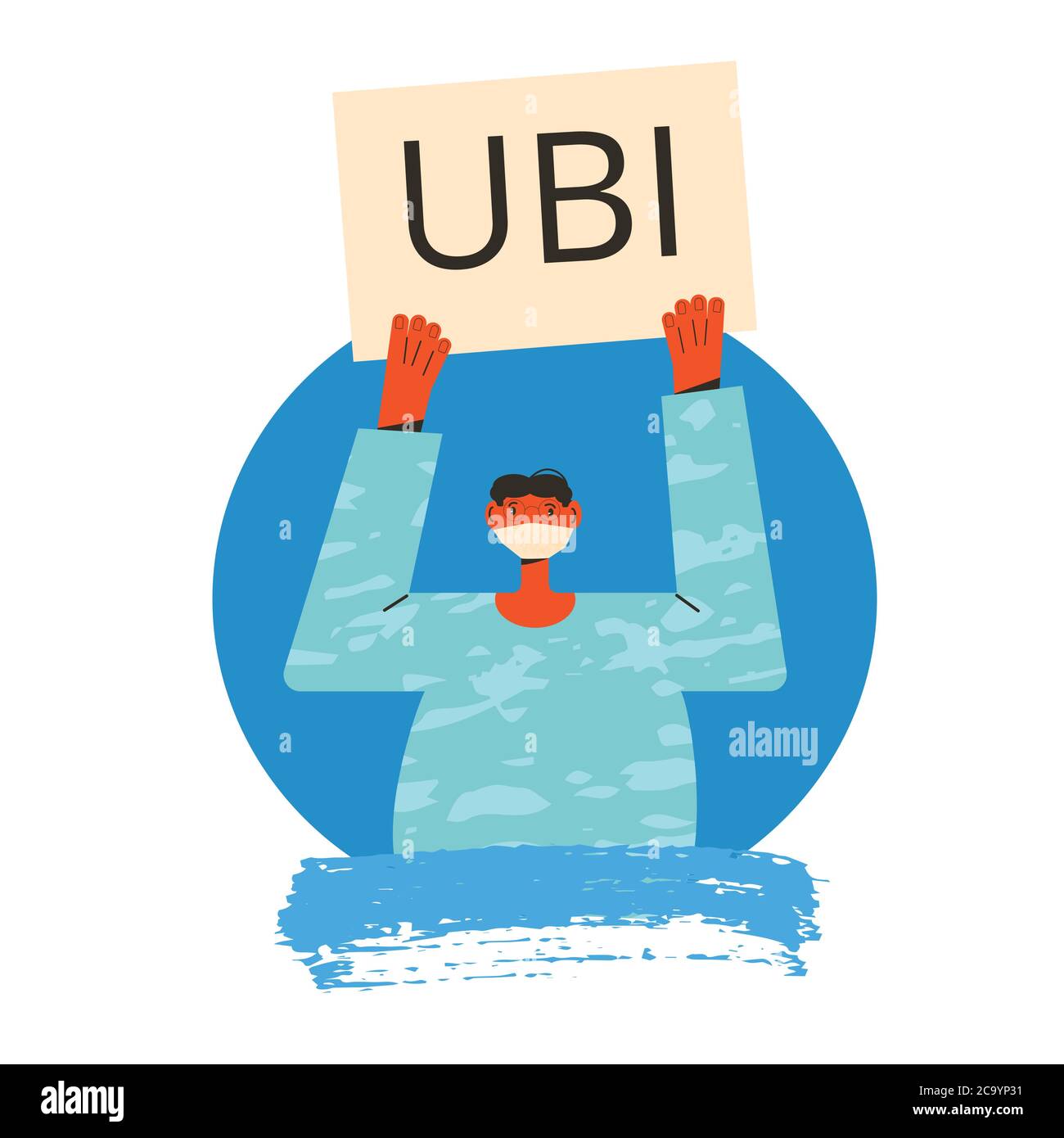 Universal basic income protest Stock Vector Images - Alamy