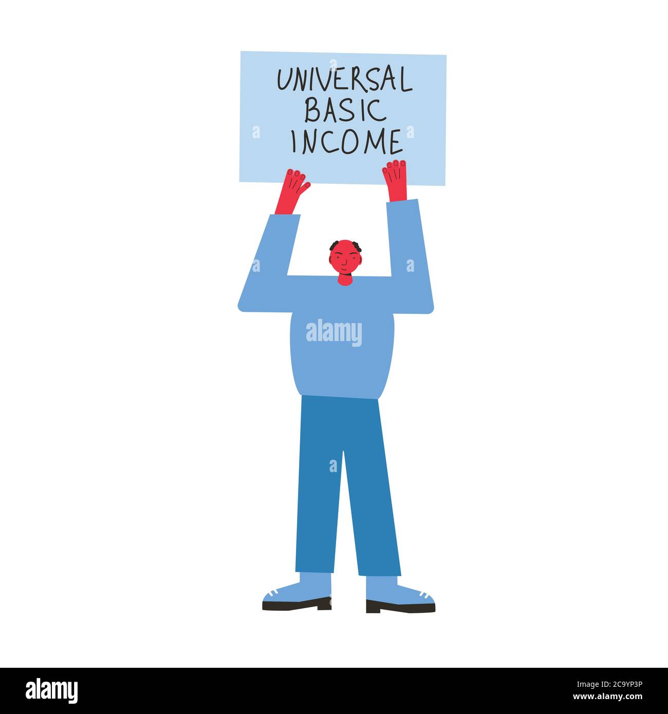 Universal basic income protest Stock Vector Images - Alamy