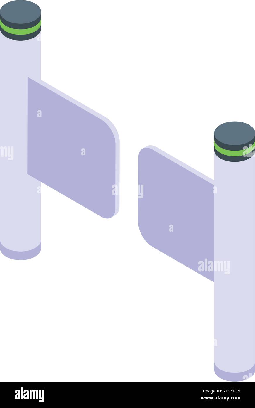 Turnstile gate at office Stock Vector Images - Alamy