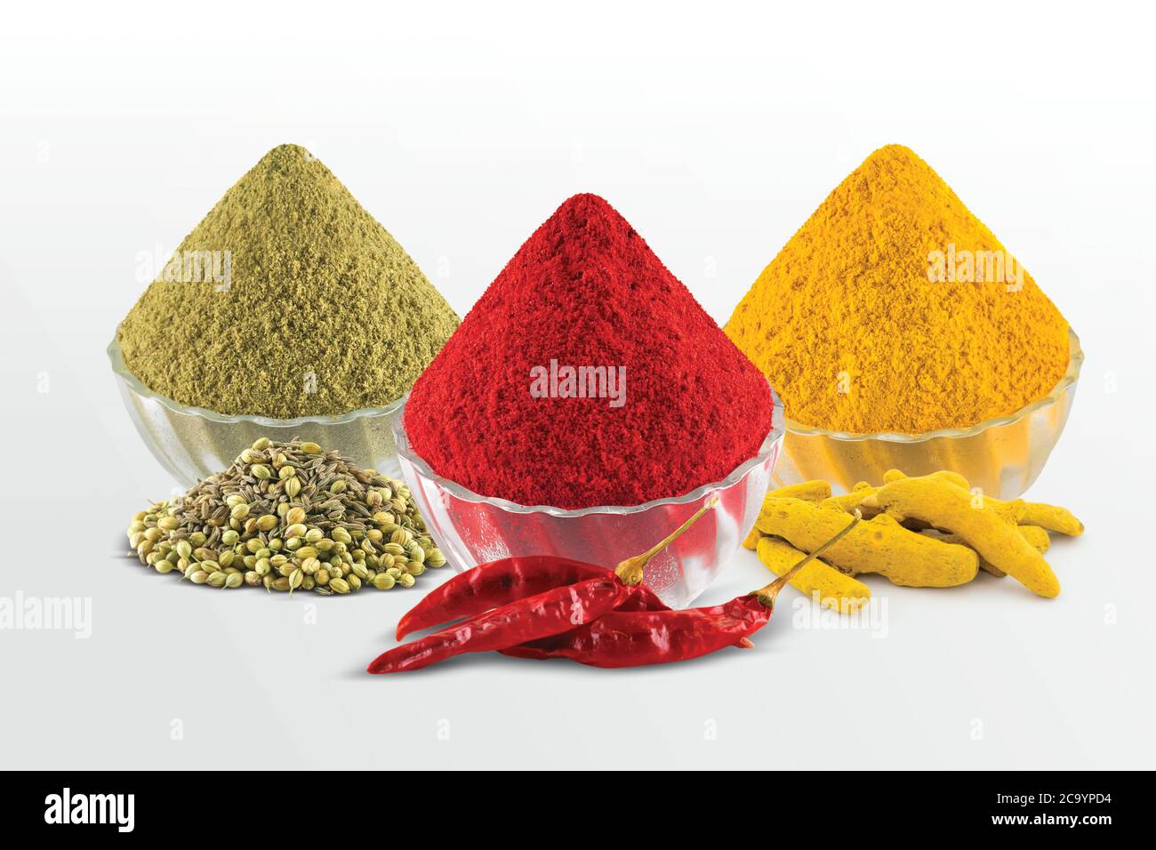 Turmeric, Chilly, Coriander, Powder Haldi, Marcha, Dhana, Coriander ...