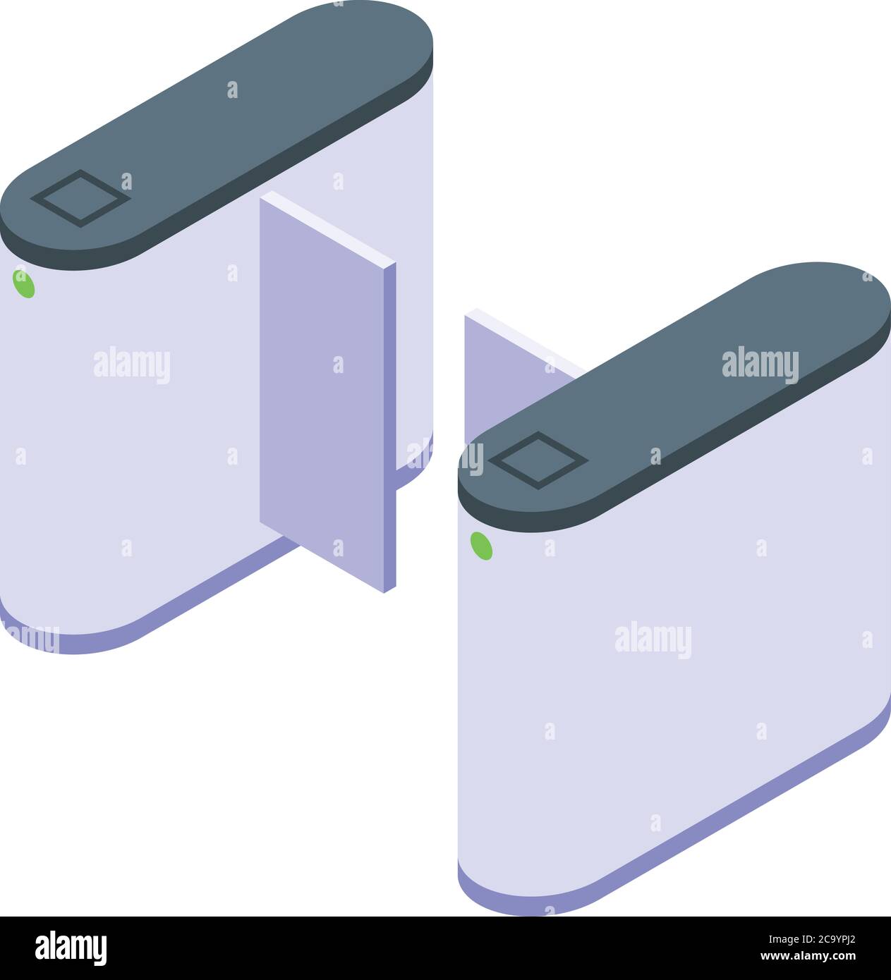 Turnstile gate at office Stock Vector Images - Alamy