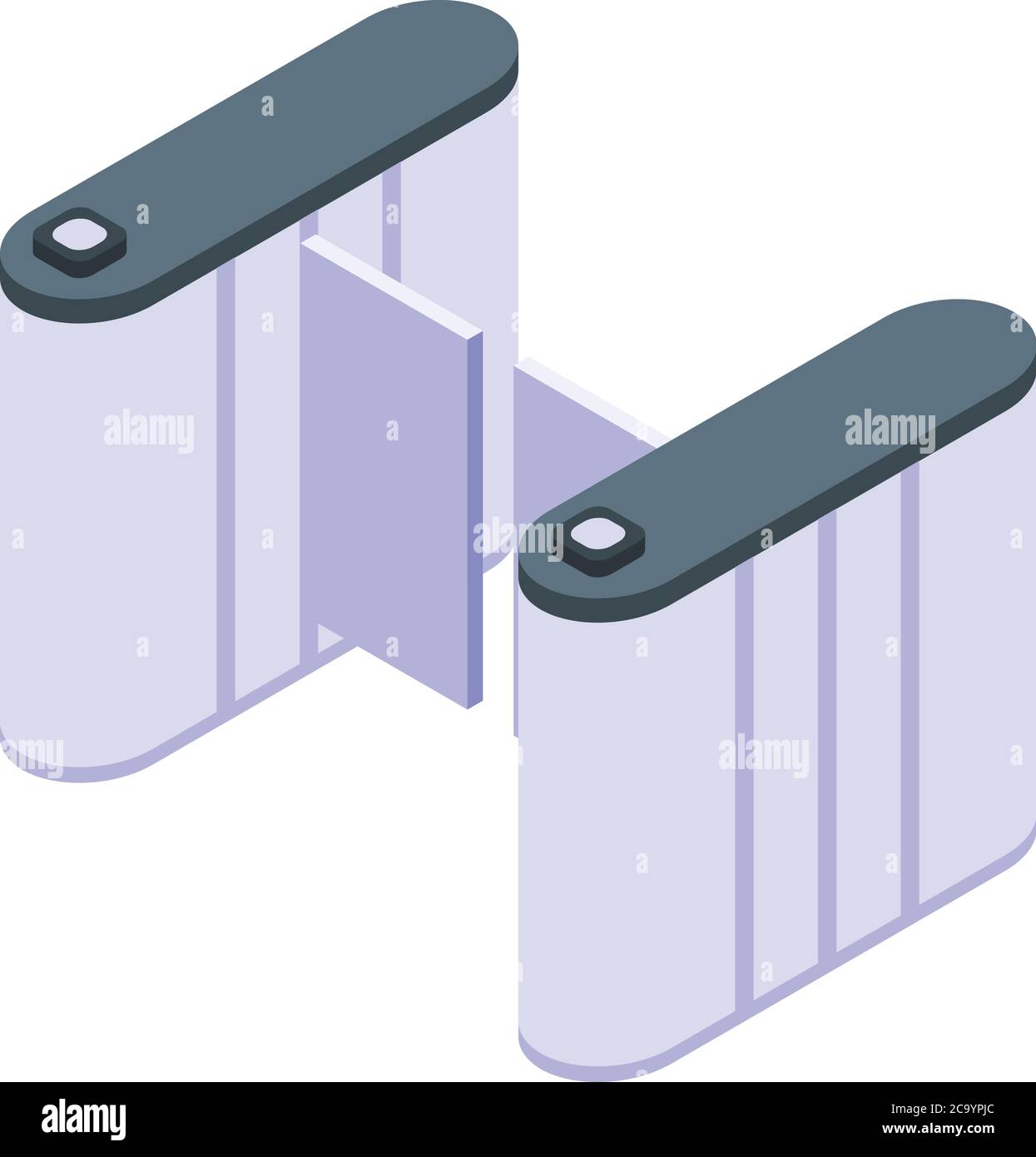 Turnstile gate at office Stock Vector Images - Alamy