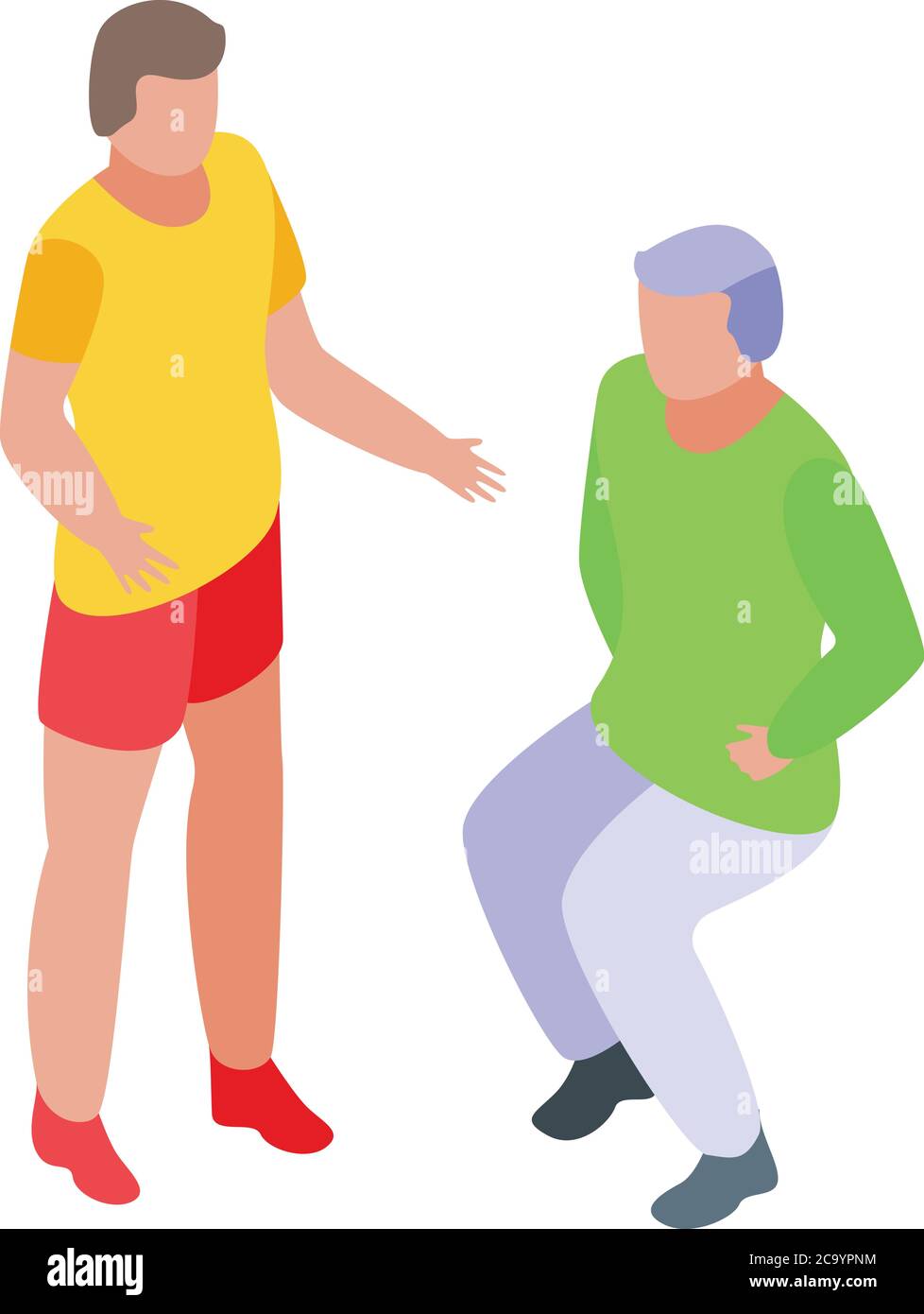 Personal trainer fitness center Cut Out Stock Images & Pictures - Alamy