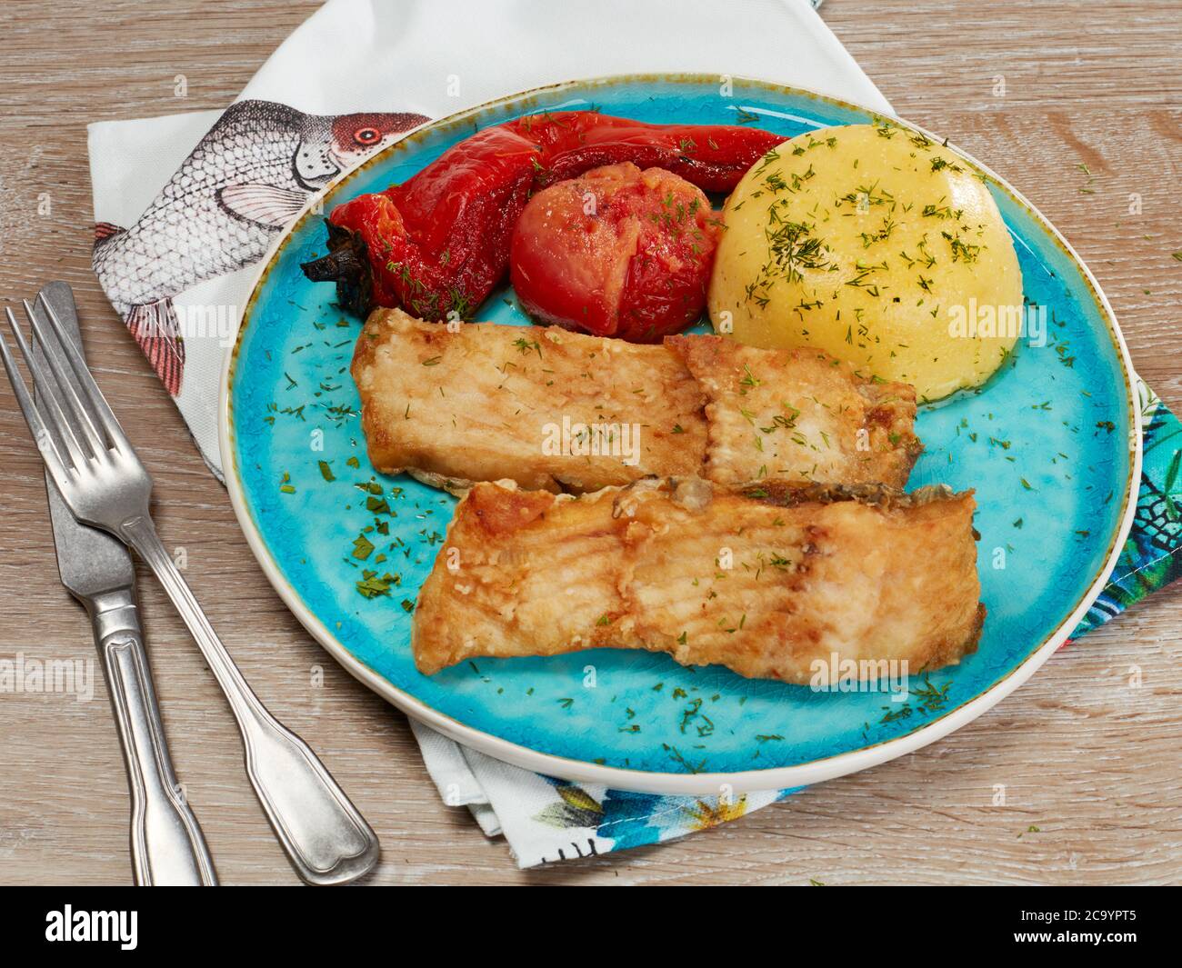 Angle fish fried roast hi-res stock photography and images - Alamy