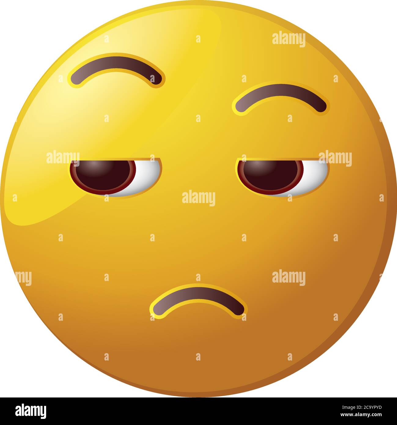 emoticon amazed in on white background vector illustration design Stock ...