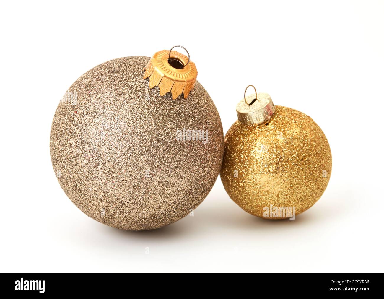 Christmas balsl isolated on white Stock Photo - Alamy