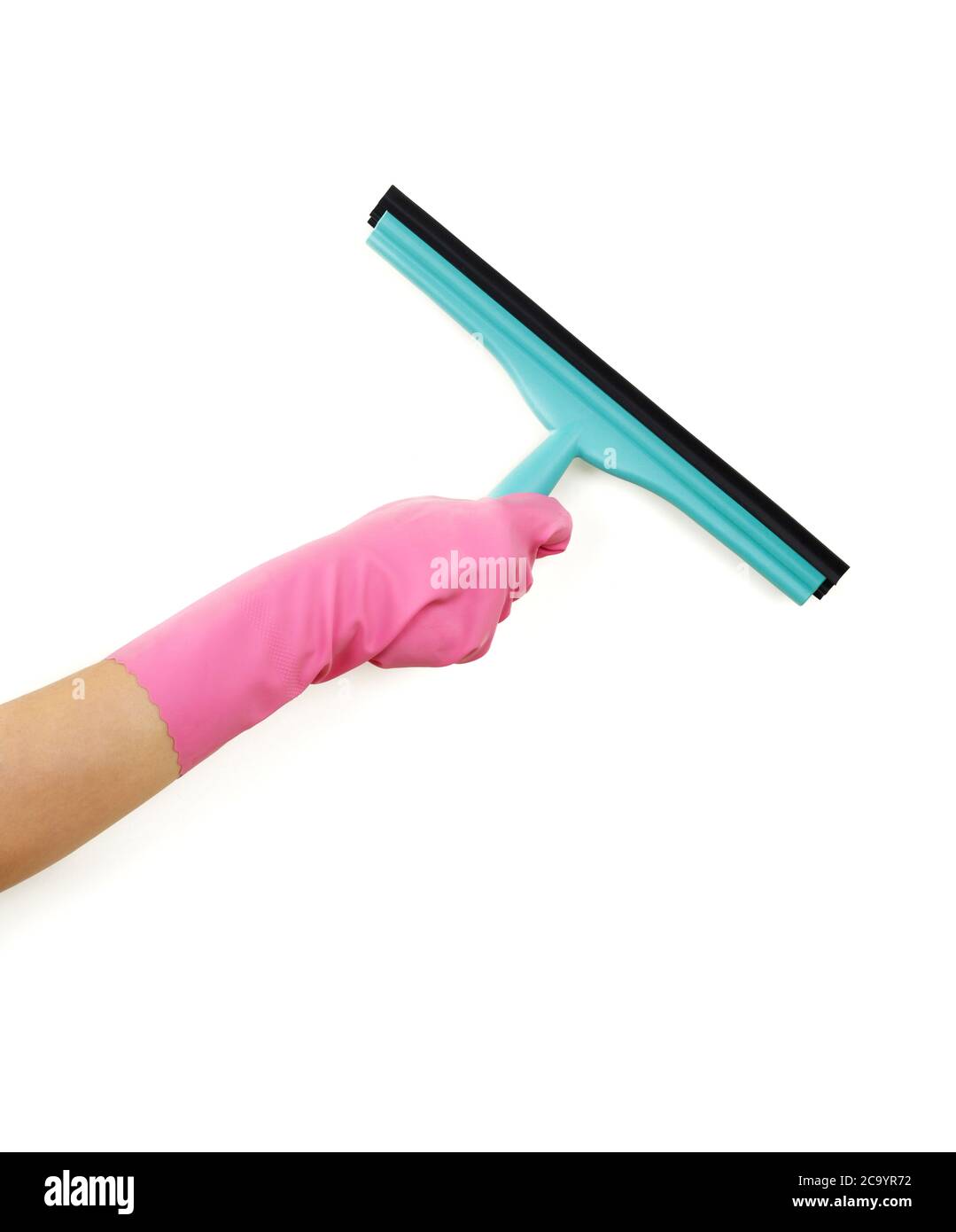 Hand with window washer Stock Photo - Alamy