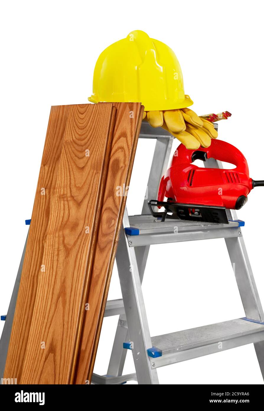 Work tools isolated Stock Photo - Alamy