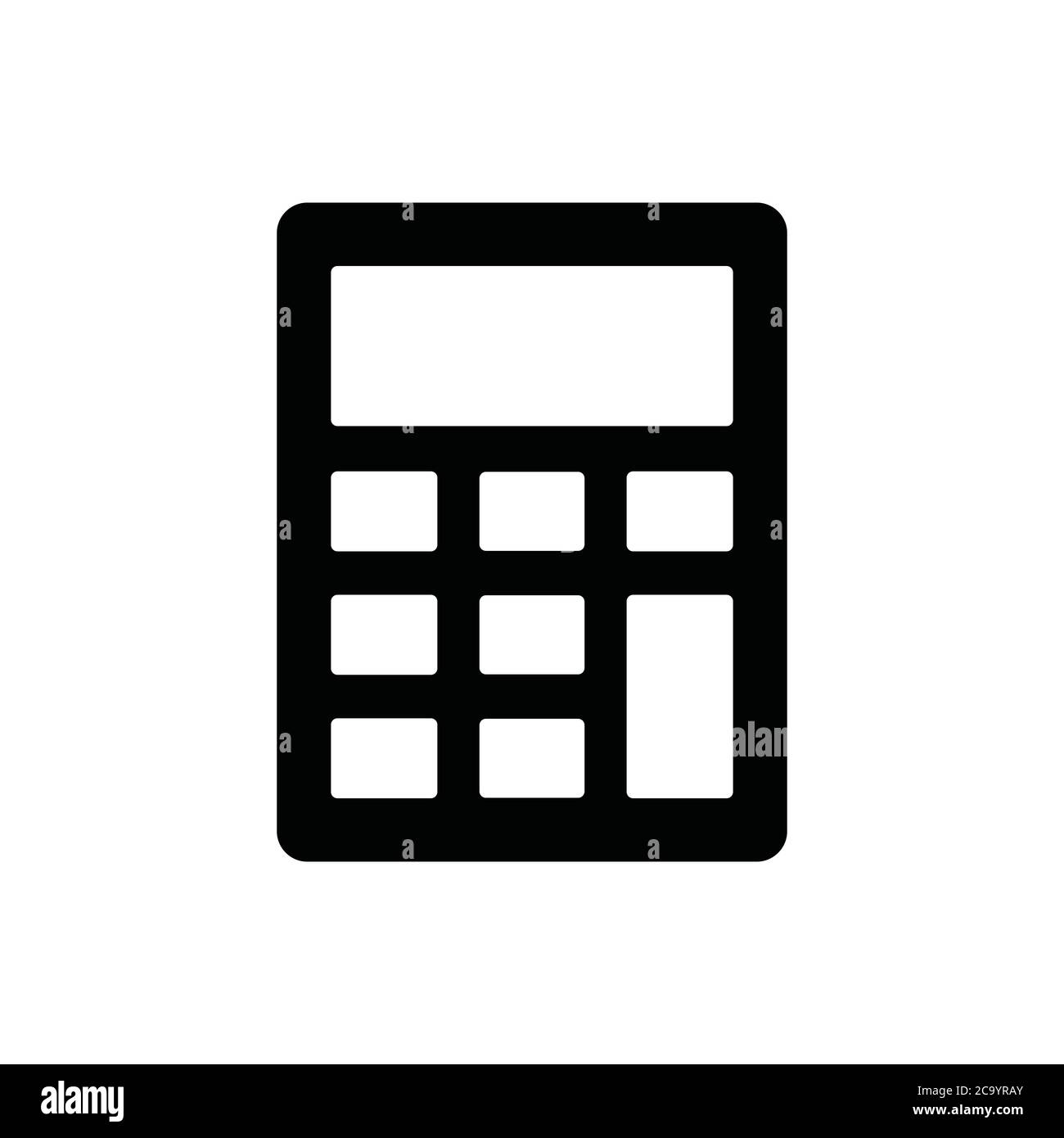 Desk table calculator Stock Vector Images - Alamy