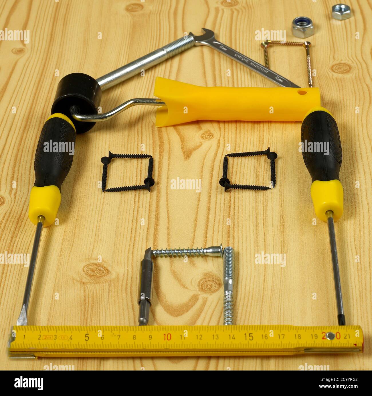 House made working tools hi-res stock photography and images - Alamy