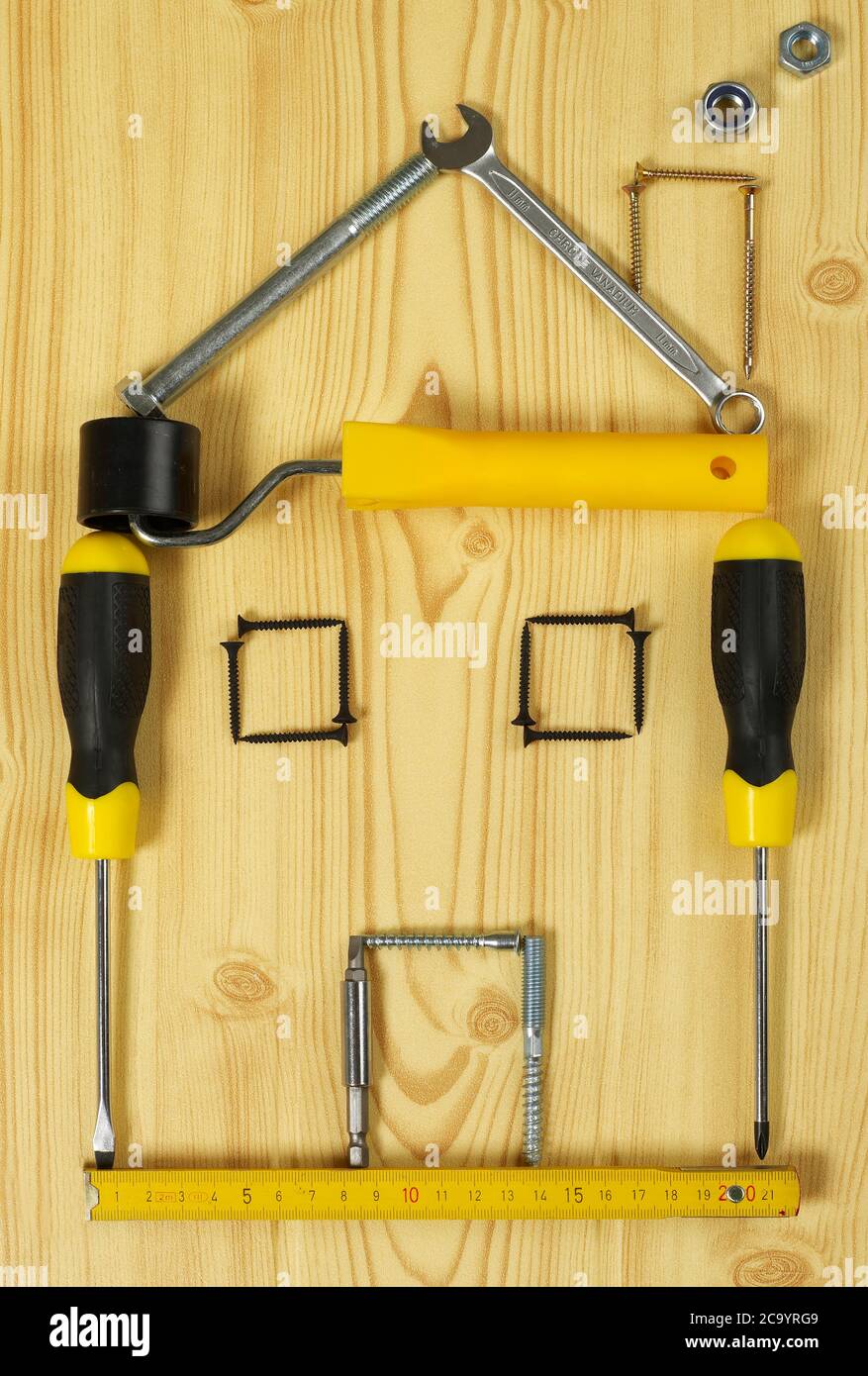 House made working tools hi-res stock photography and images - Alamy