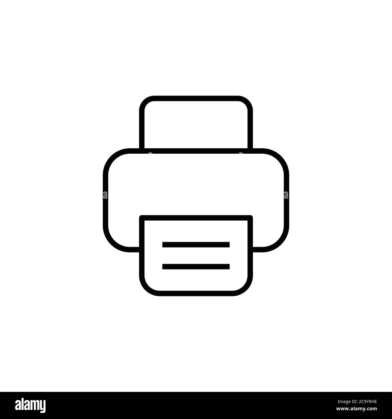 Scanner work icon vector Cut Out Stock Images & Pictures - Alamy