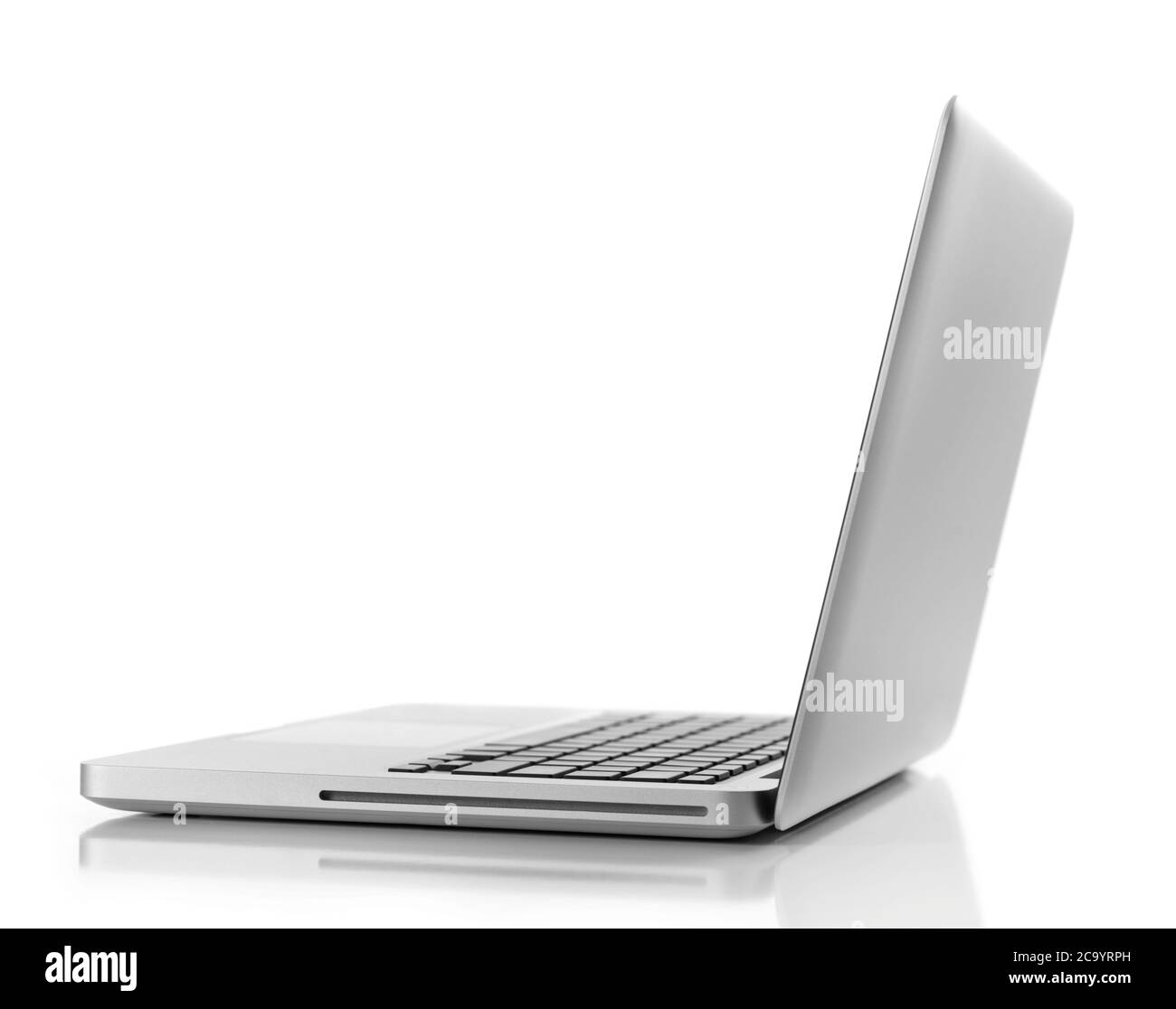 Laptop isolated on white Stock Photo - Alamy