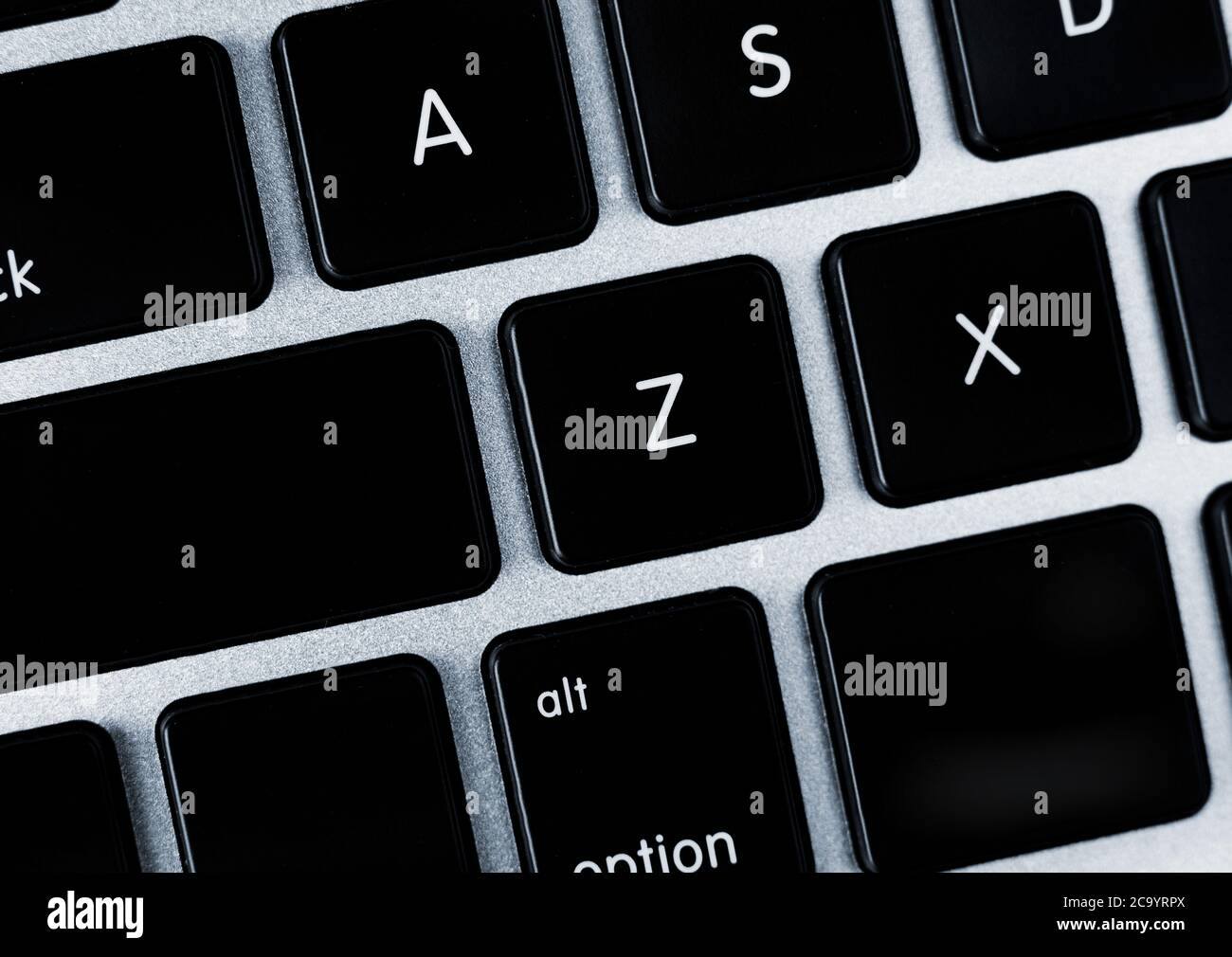 Laptop keyboard close-up Stock Photo - Alamy