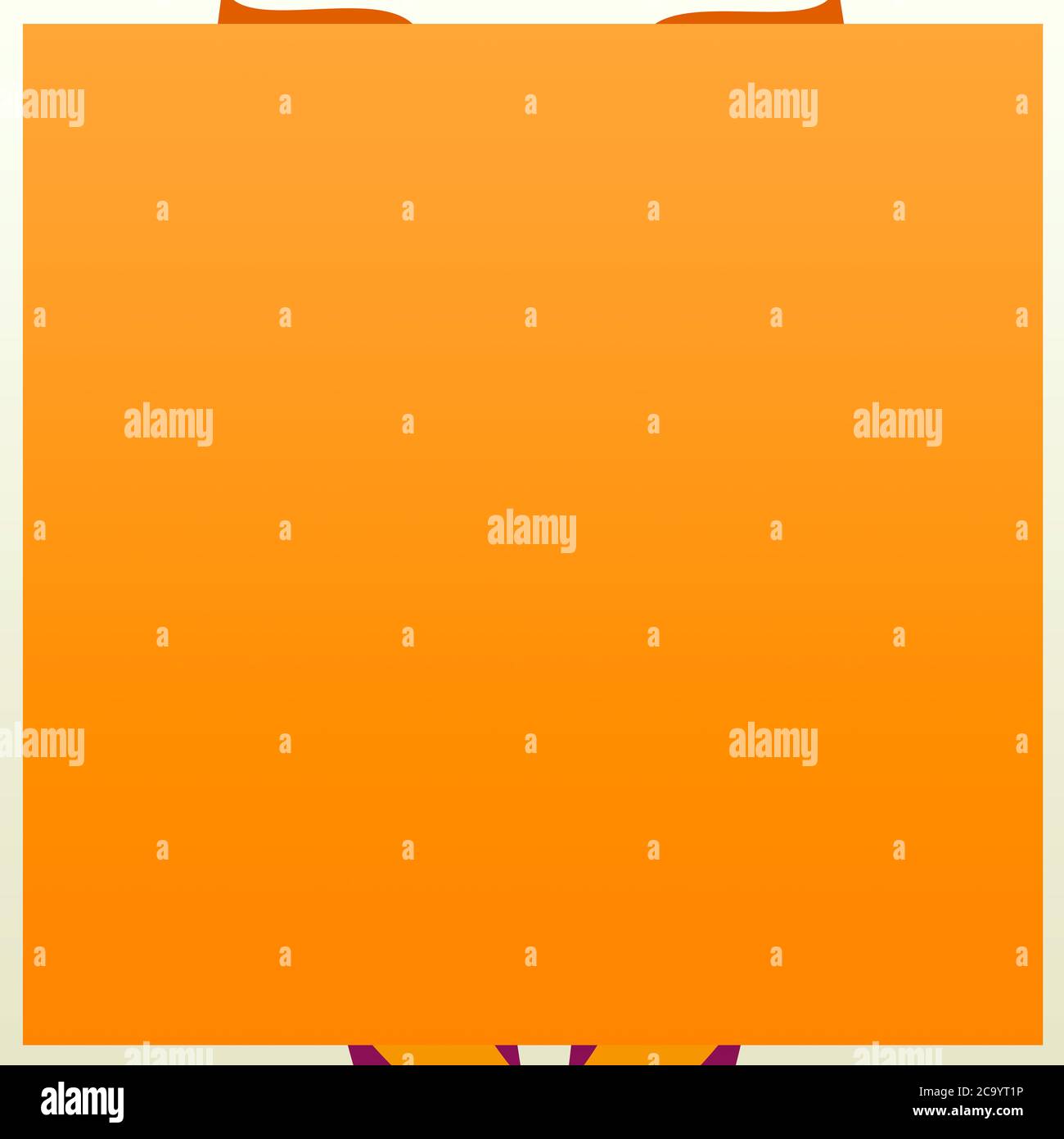 Modern Empty Orange Square Box On Colorful Shapes Background Template ...