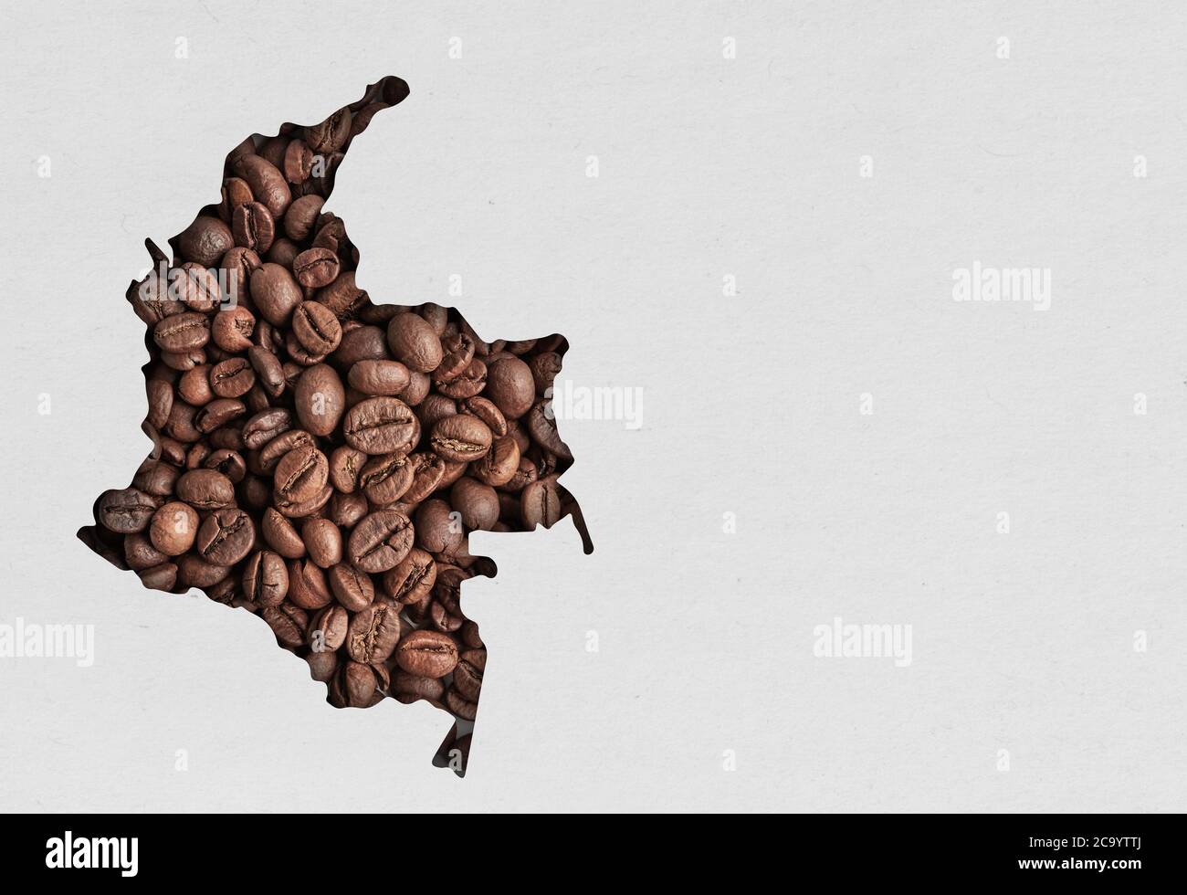 Colombian coffee beans concept Stock Photo - Alamy