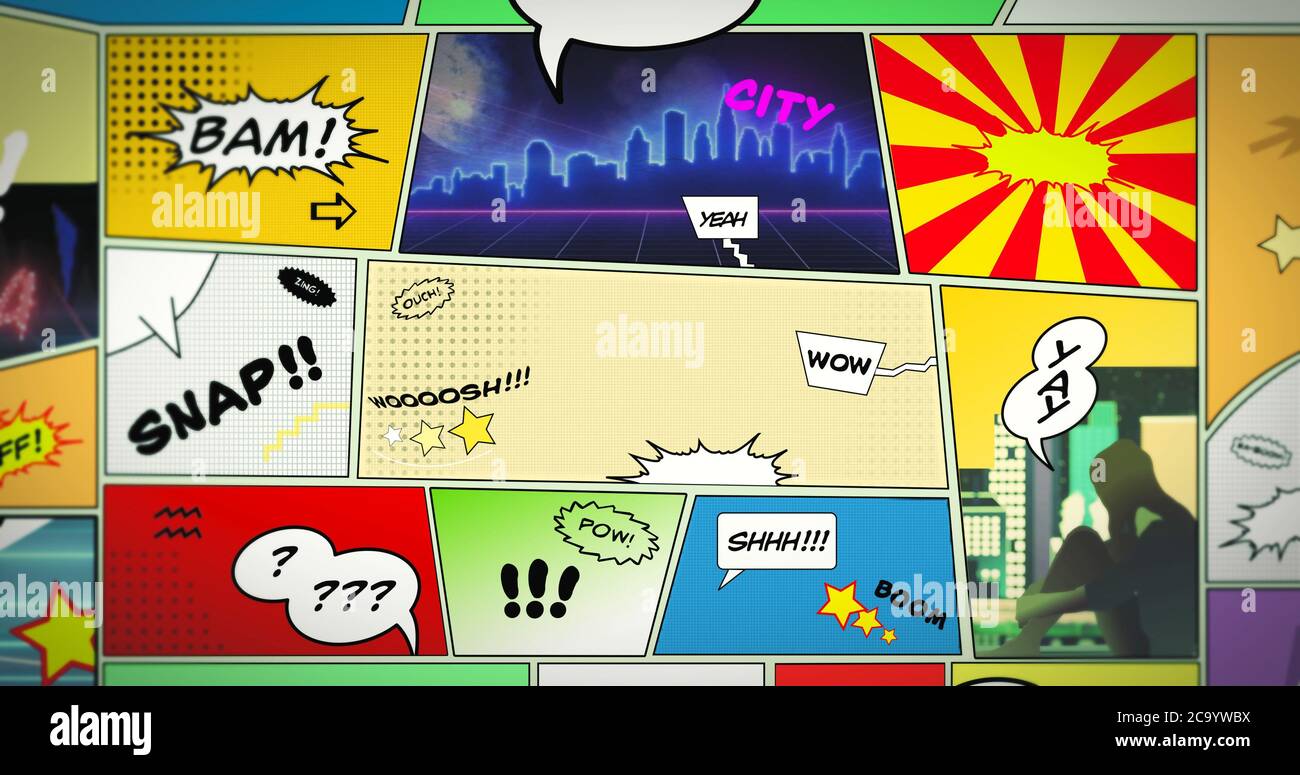 Comic Strip Background Stock Photo - Alamy