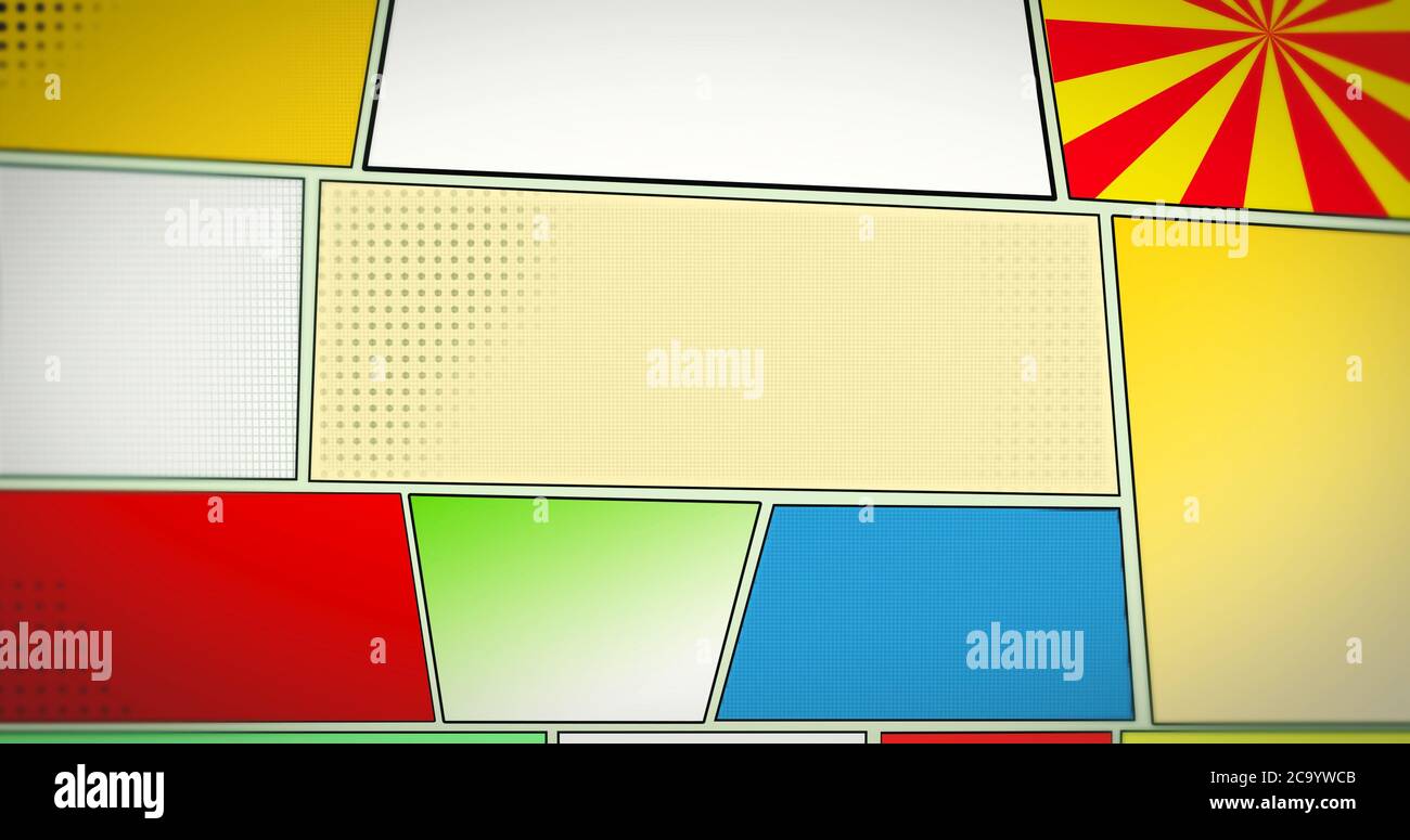 Empty comic strip background Stock Photo - Alamy
