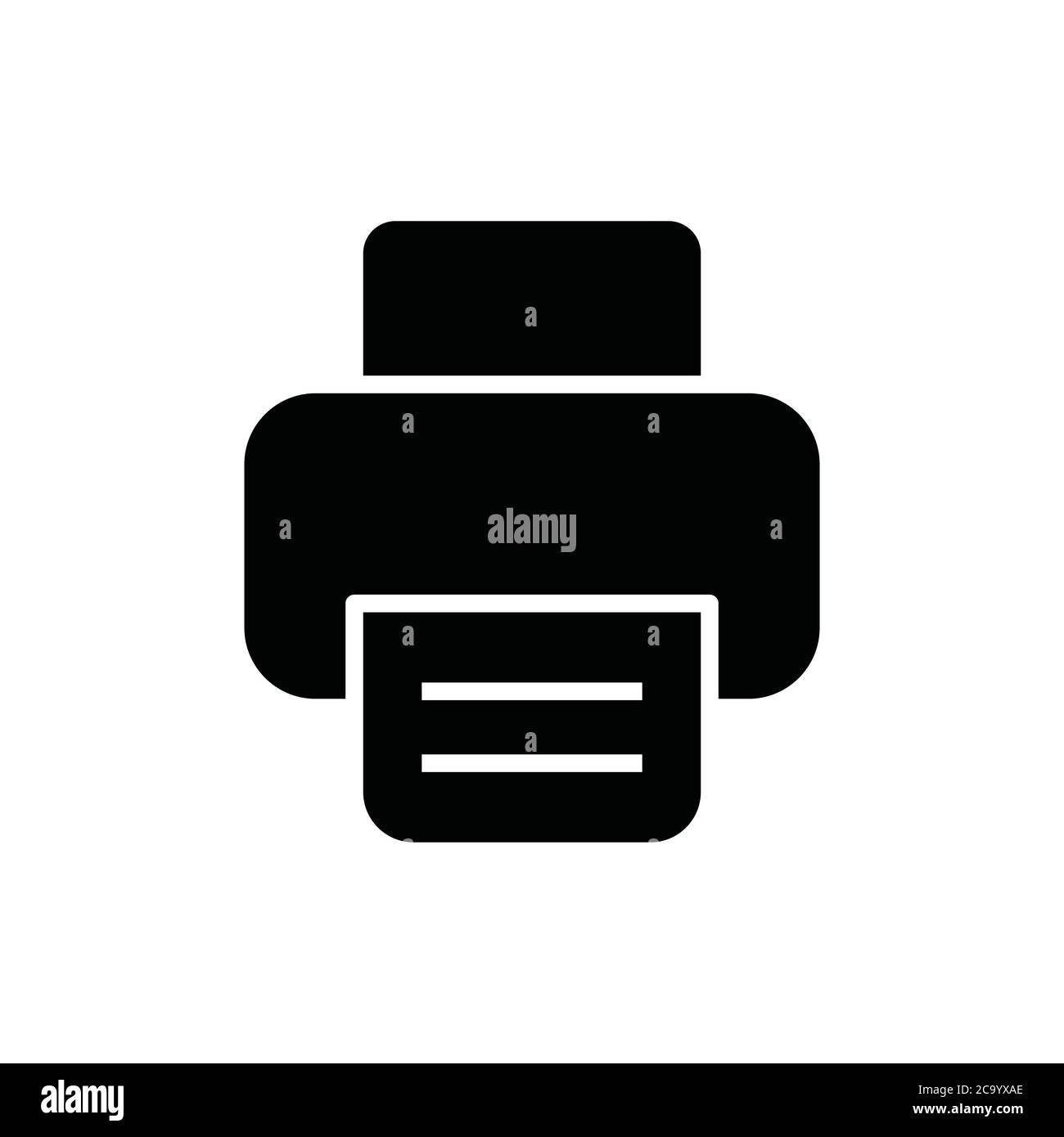 Scanner work icon vector Cut Out Stock Images & Pictures - Alamy
