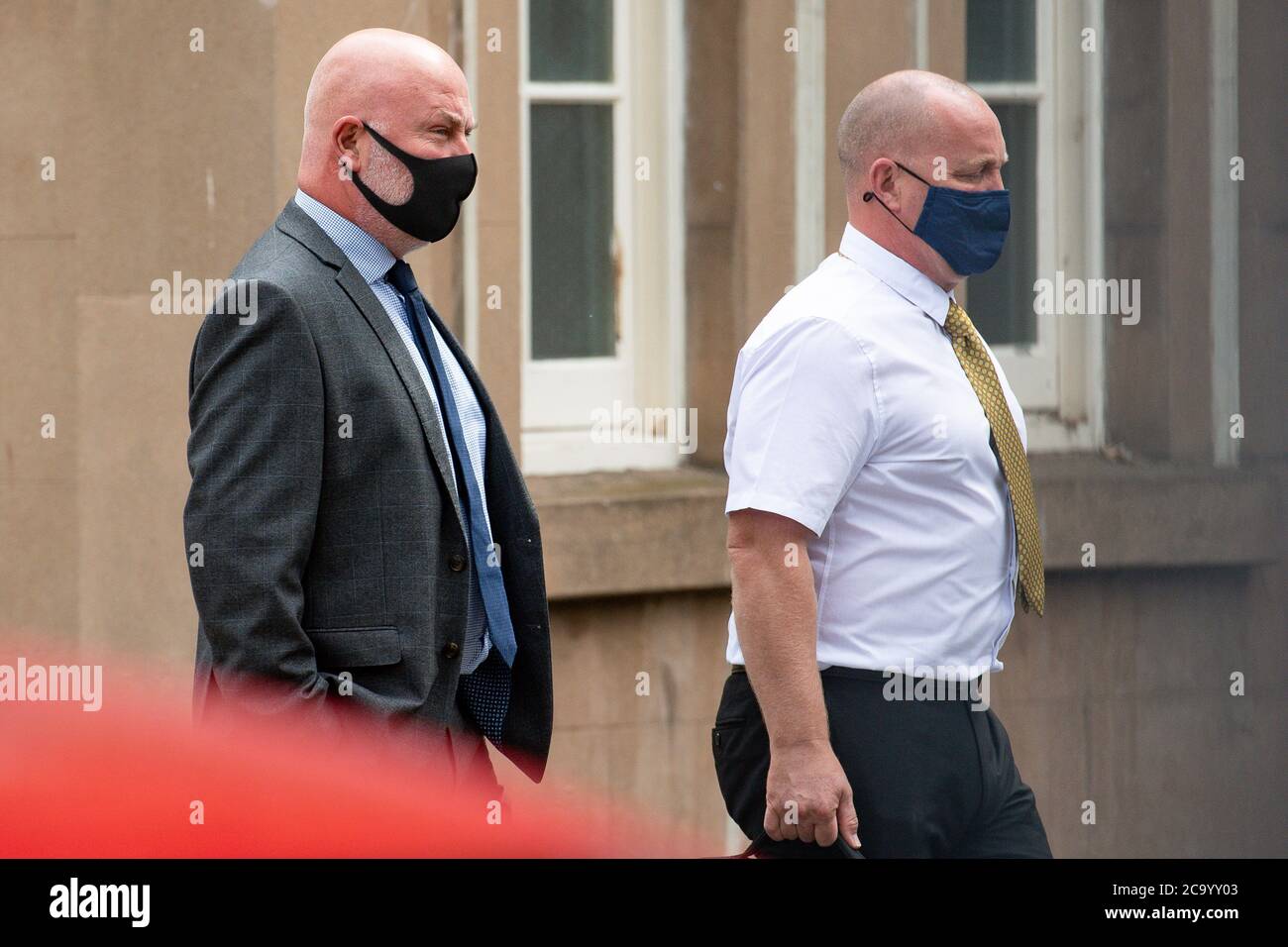West Mercia Police Constable Michael Darbyshire, 52, (left) leaves ...