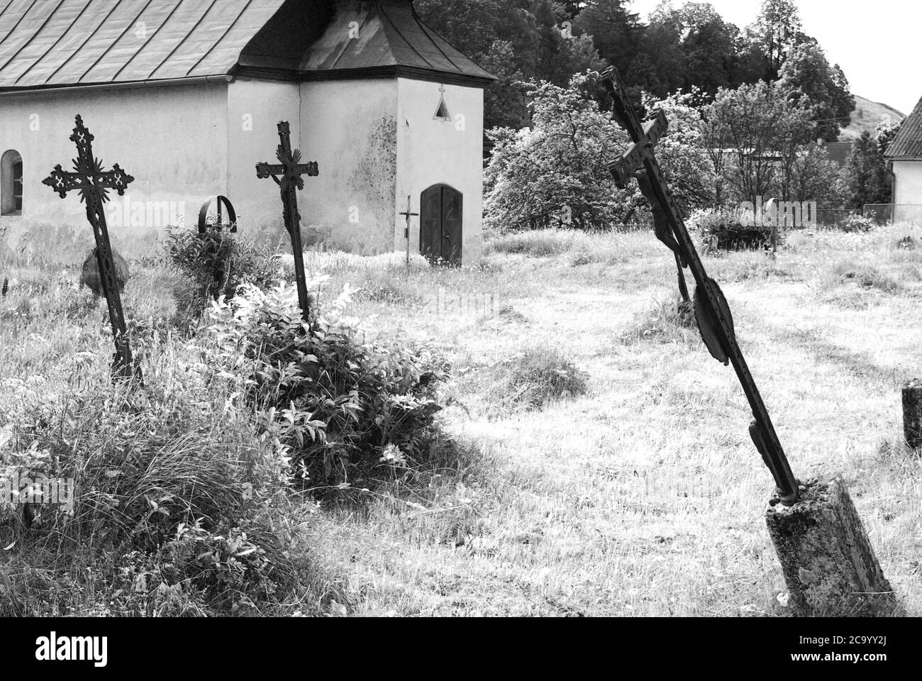 Cemetery, Velka Lesna, Slovakia Stock Photo - Alamy