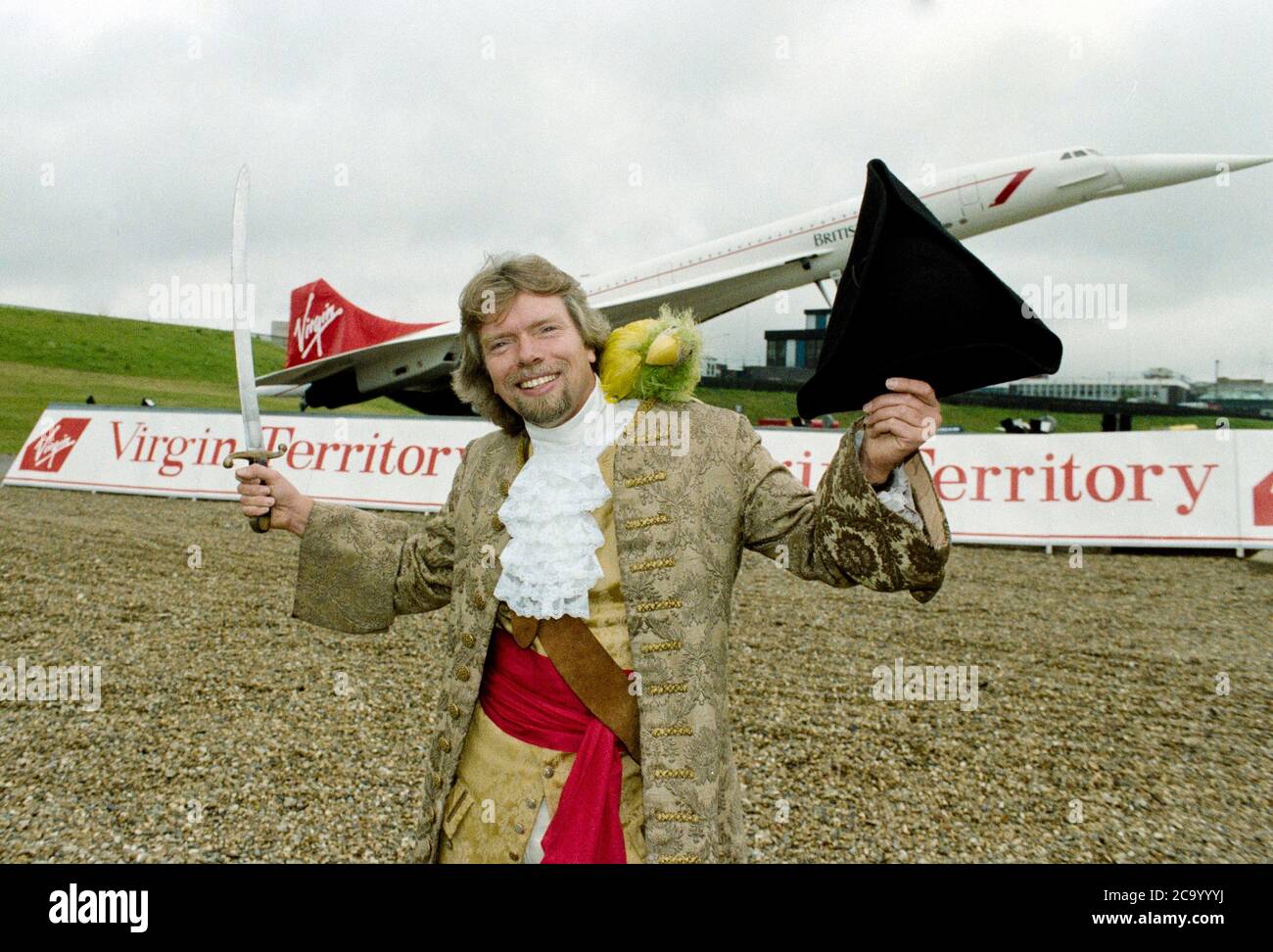 Virgin Atlantic boss Sir Richard Branson at entrance to London Heathrow ...