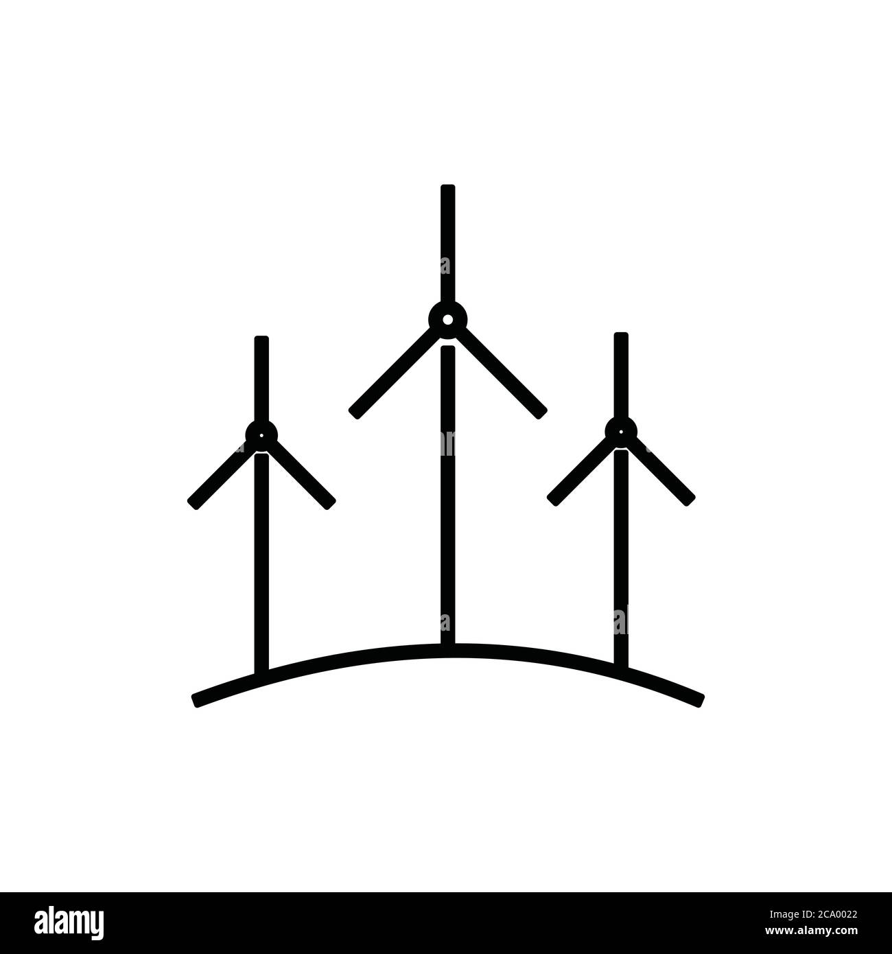 Offshore Wind Turbine Vector Vectors High Resolution Stock Photography ...