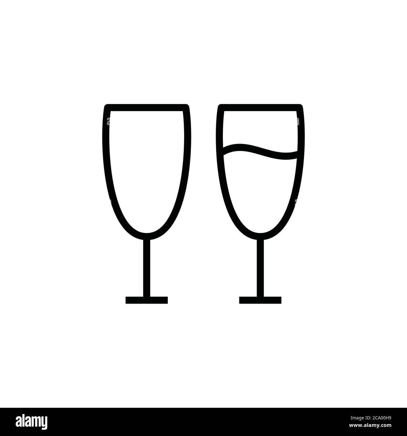 wine glass icon vector Stock Vector Image & Art - Alamy