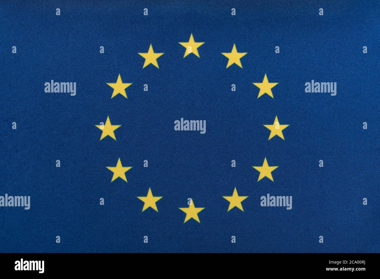 Flag of European Union. 12 stars on blue background. Flag of Europe ...