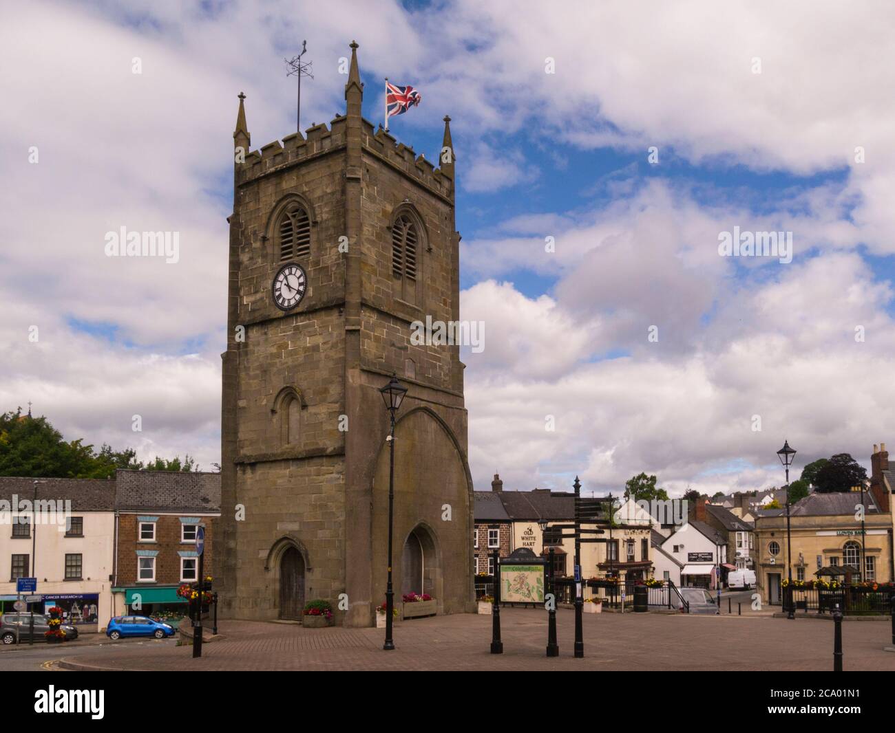Union flag flying on top clock tower hi-res stock photography and ...