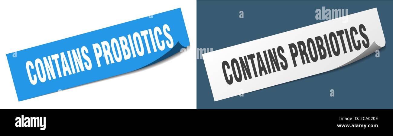 contains probiotics paper peeler sign set. contains probiotics sticker ...