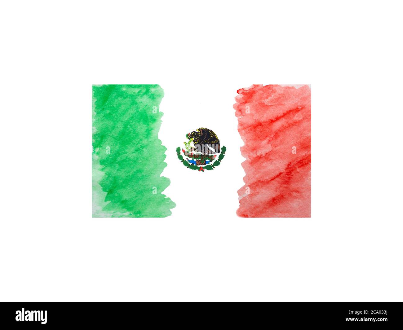 Mexican Flag. Beautiful greeting card. National holiday Stock Photo - Alamy