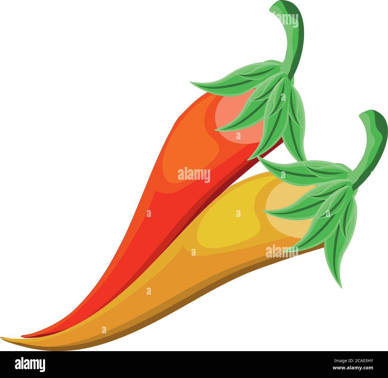 chili fresh on white background vector illustration design Stock Vector ...